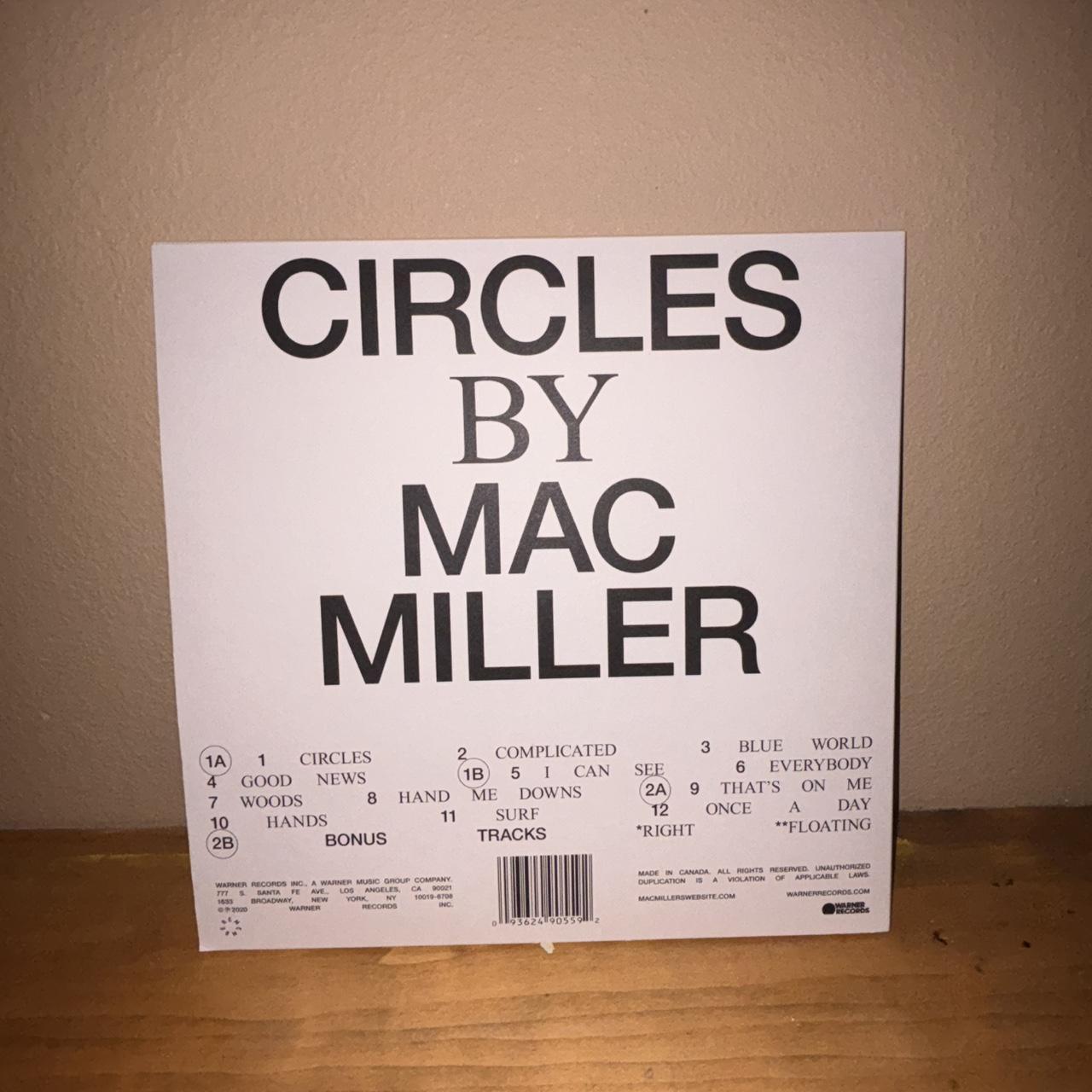 Mac Miller Circles vinyl with clear vinyl record ... | Depop