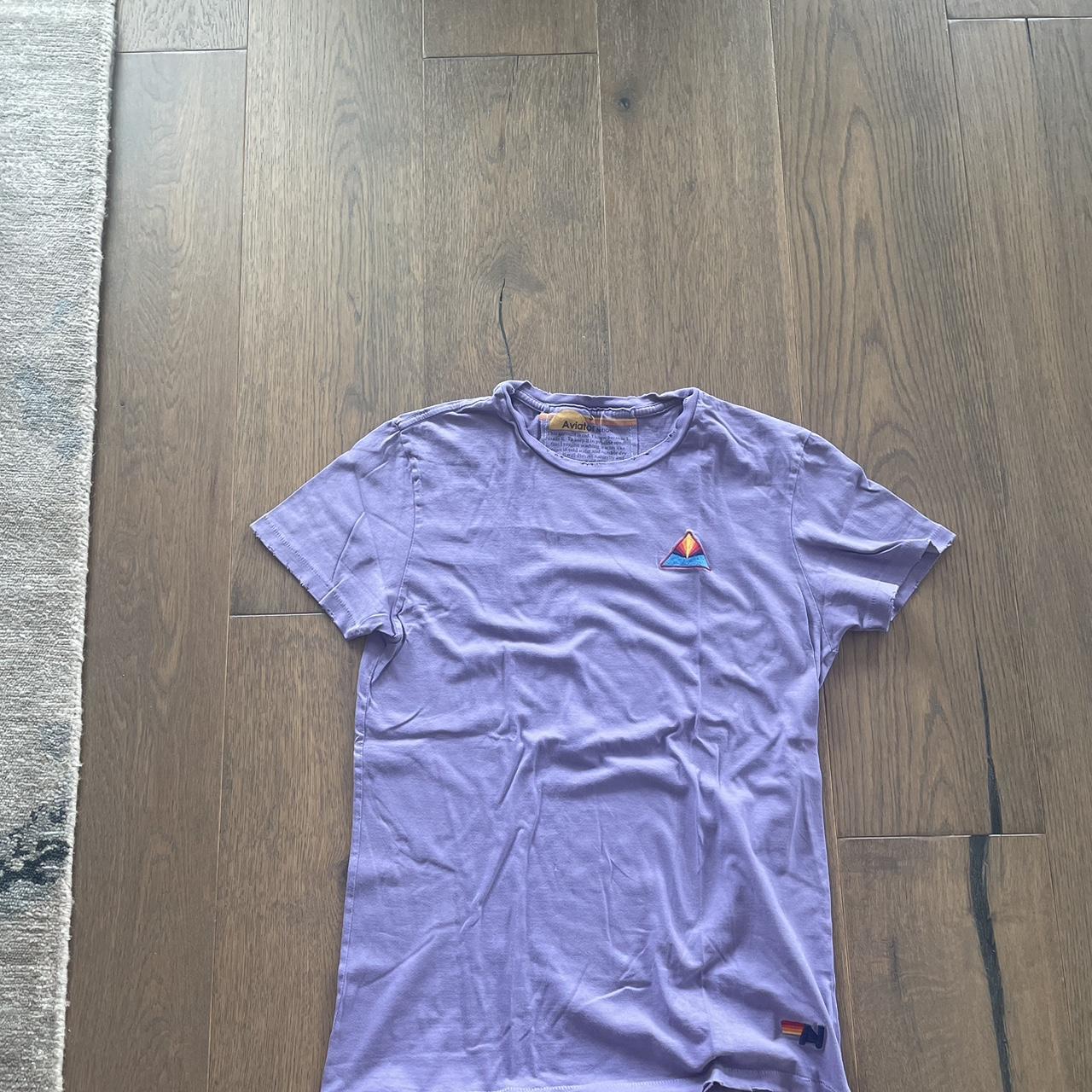 Small purple Aviator Nation t-shirt worn a few times - Depop