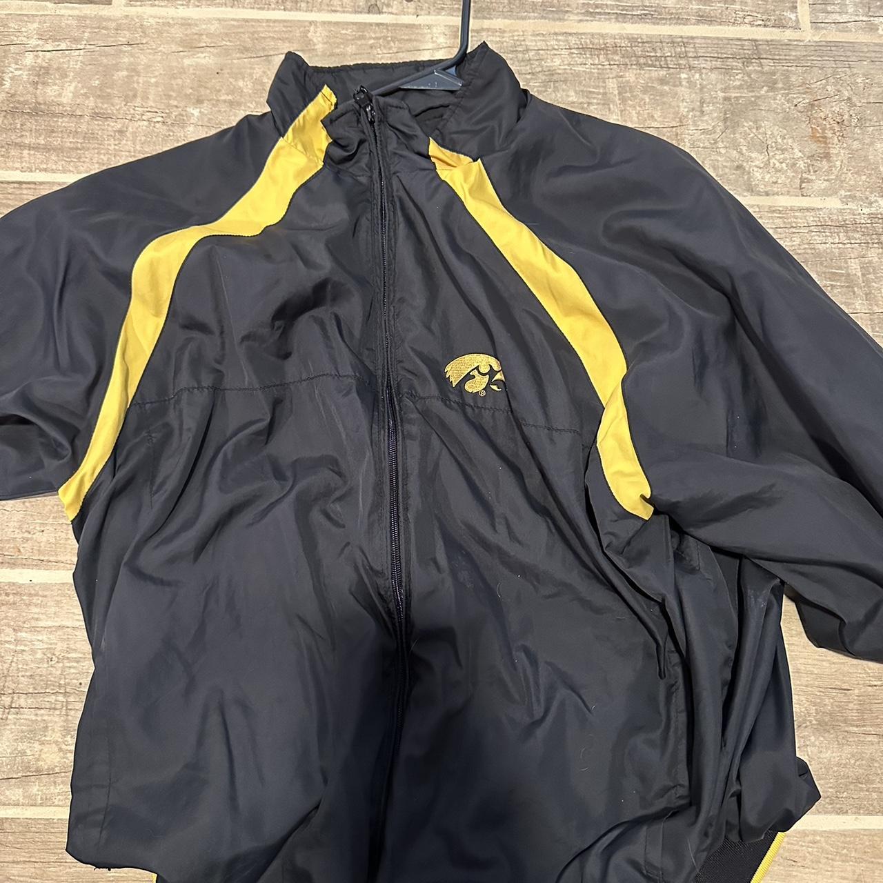 Iowa Windbreaker Y2K #iowa #college #windbreaker... - Depop