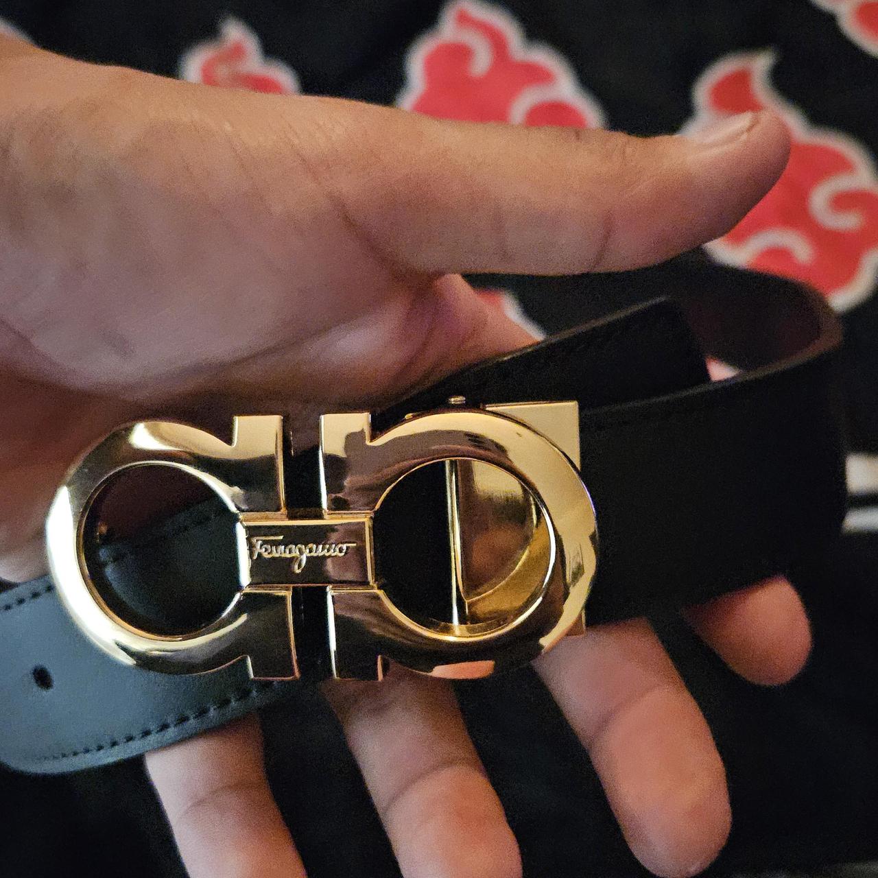 Ferragamo belt comes with dust cover and box - Depop