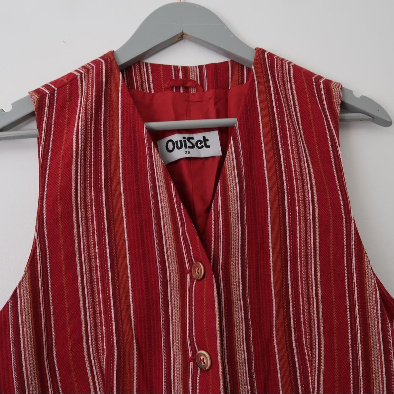 Women's Red and Orange Vest | Depop