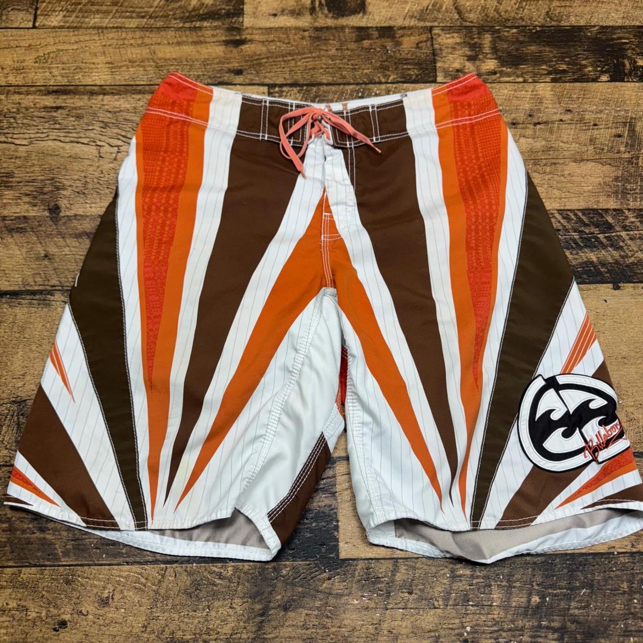 Billabong Andy Irons Signature Board Shorts Striped... | Depop