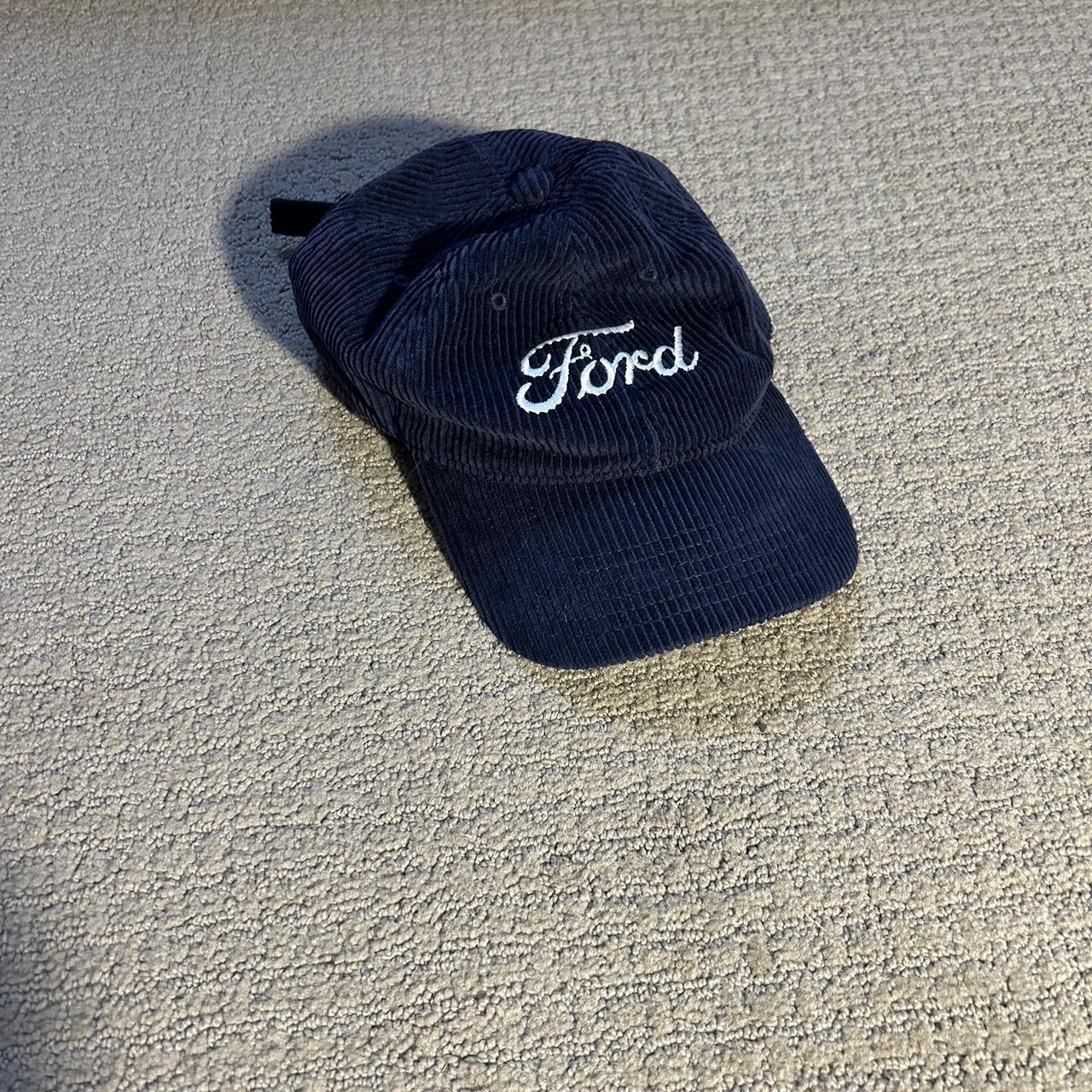 Navy Ford Corduroy Hat In great condition, no... - Depop