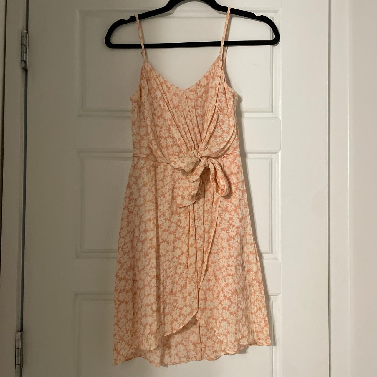 Altar'd State Women's Pink and White Dress | Depop