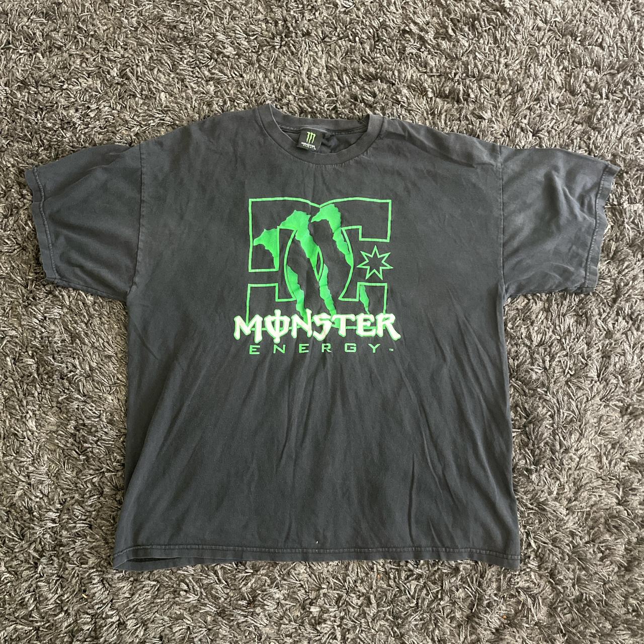 Vintage Y2K Monster Energy DC Shoes shirt size XL.... | Depop