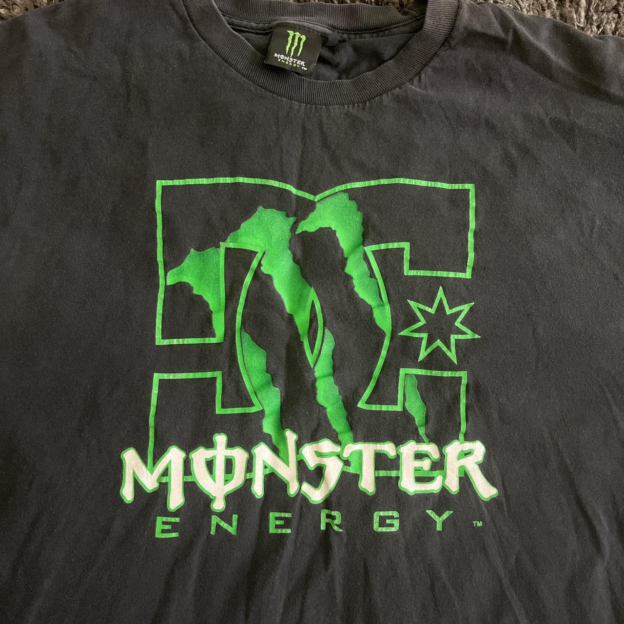 Vintage Y2K Monster Energy DC Shoes shirt size XL.... | Depop