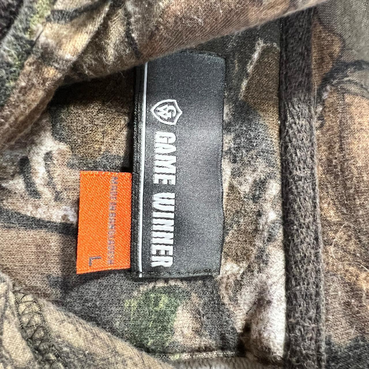 Y2K Large Camo Game Winner Hoodie worn nice... - Depop
