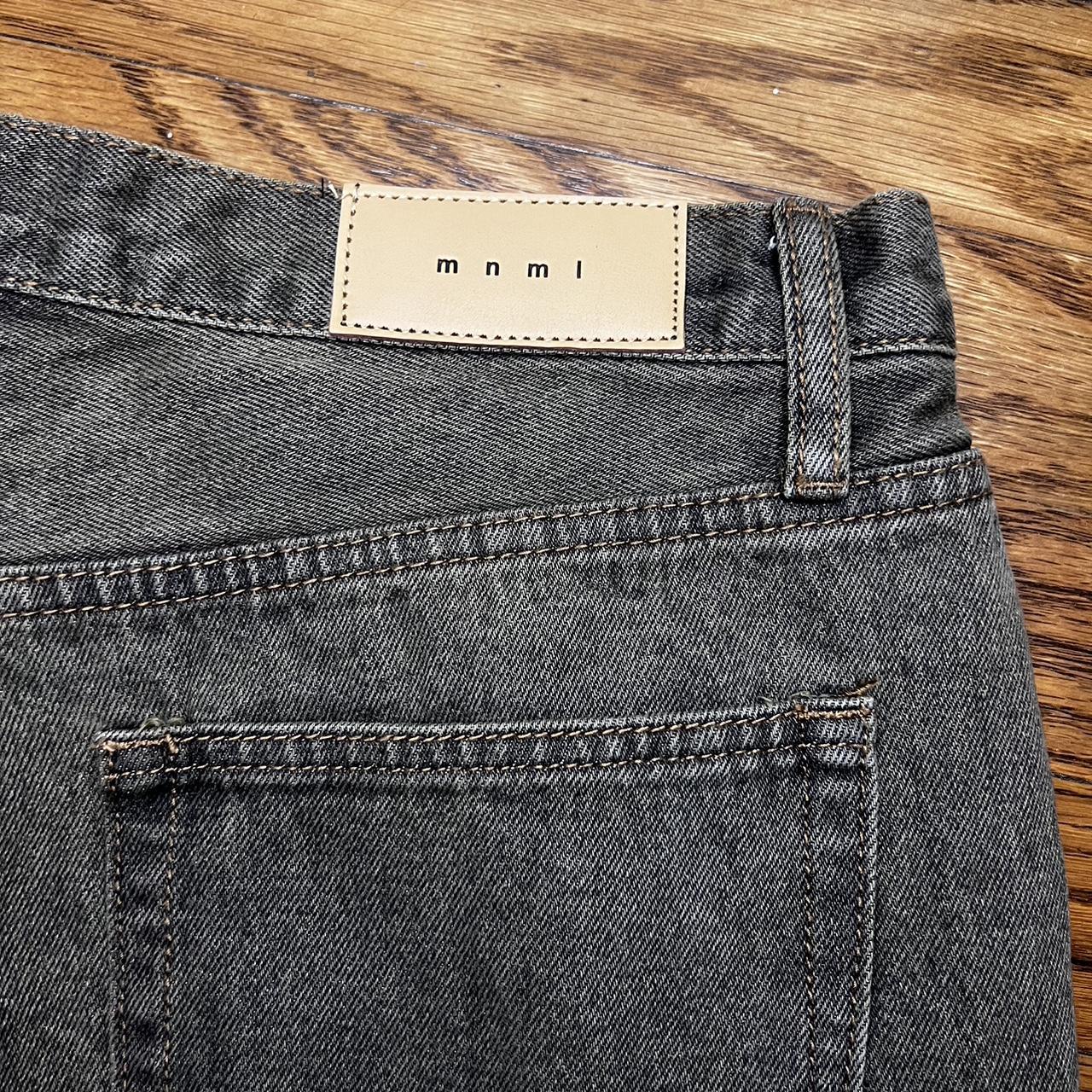 mnml flared jeans just been tried on size 33 waist - Depop