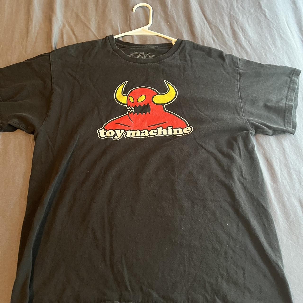 toy machine shirt worn hellaaa but still in good... - Depop