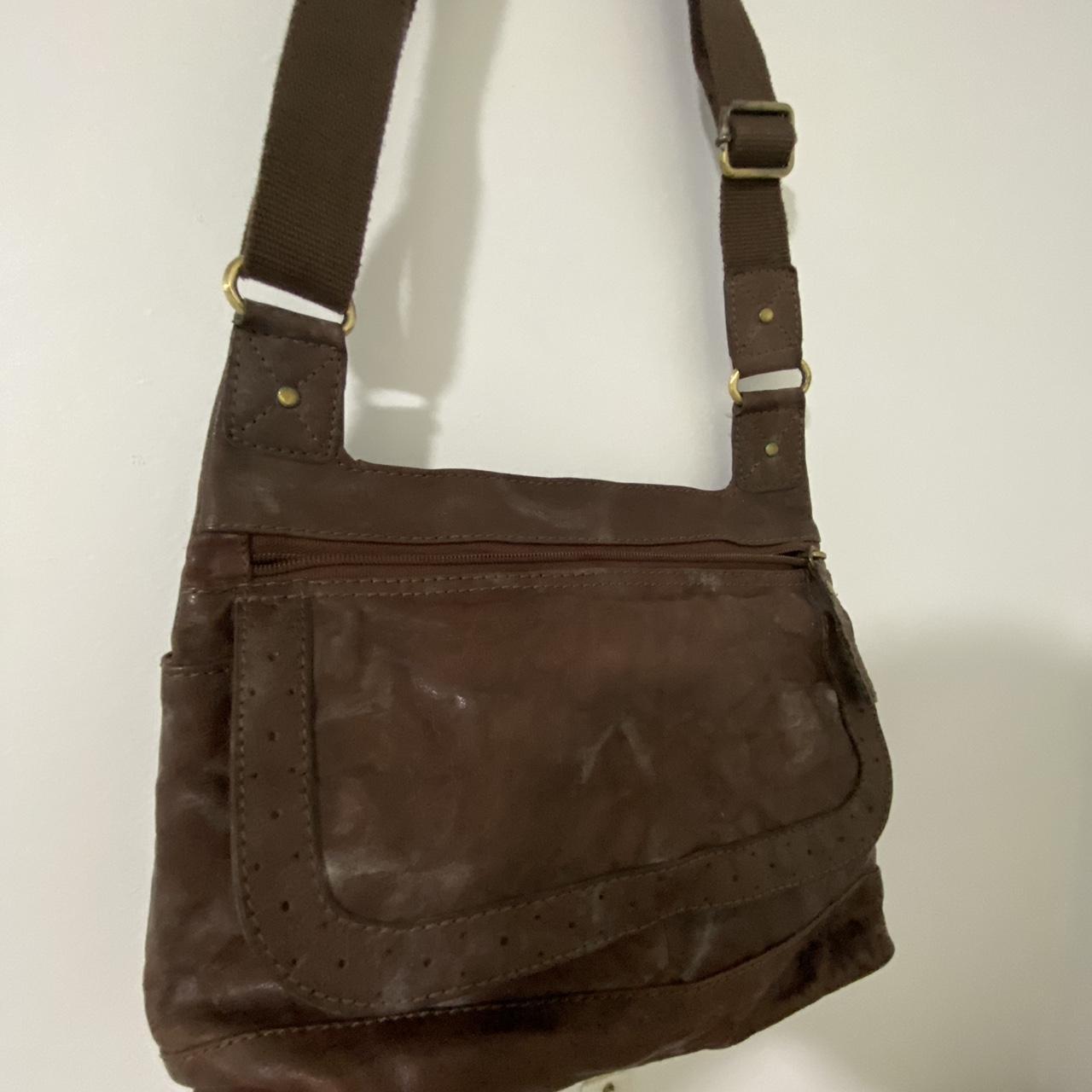 Brown leather Colorado bag Adjustable strap and... - Depop