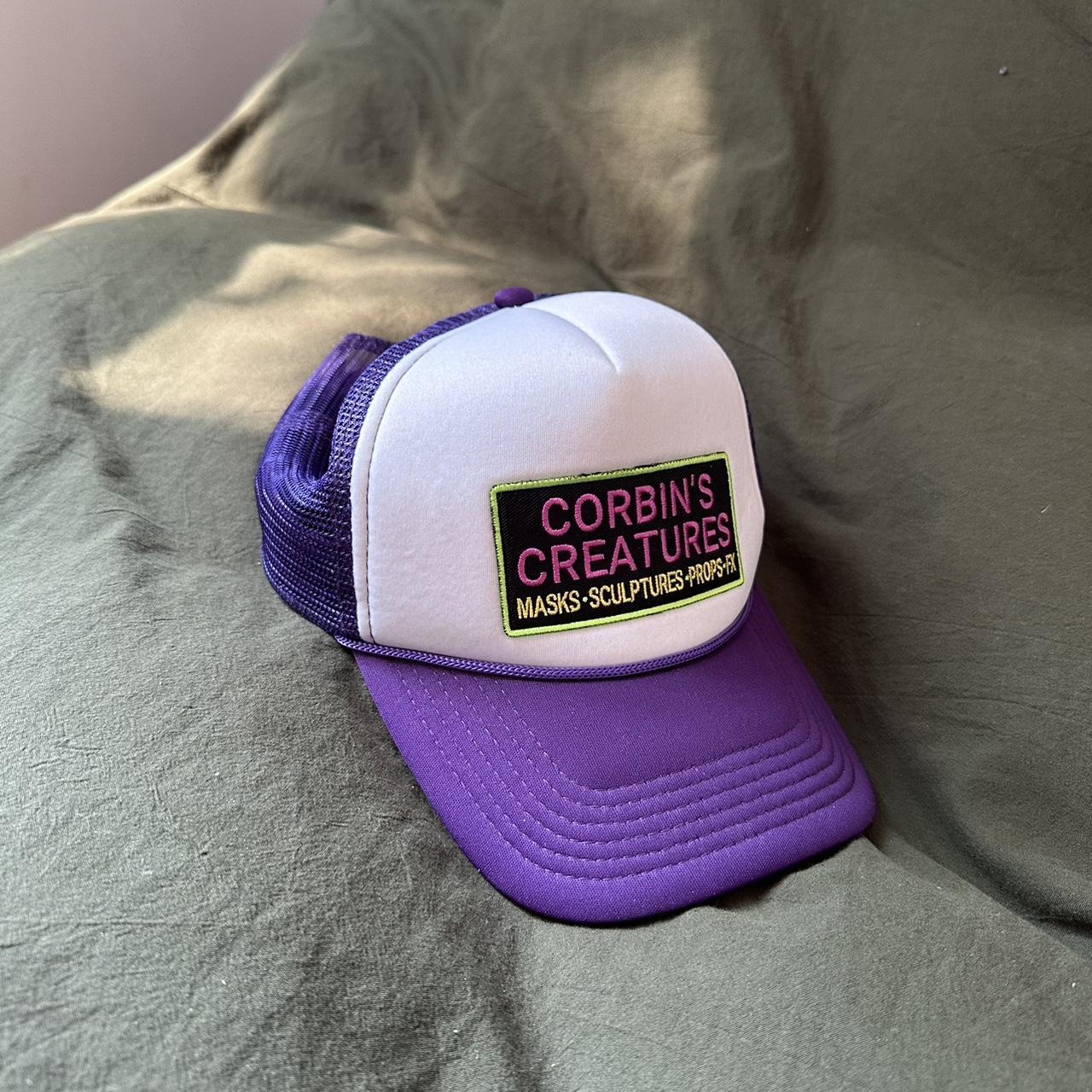 Corbin’s Creatures purple trucker hat - Depop