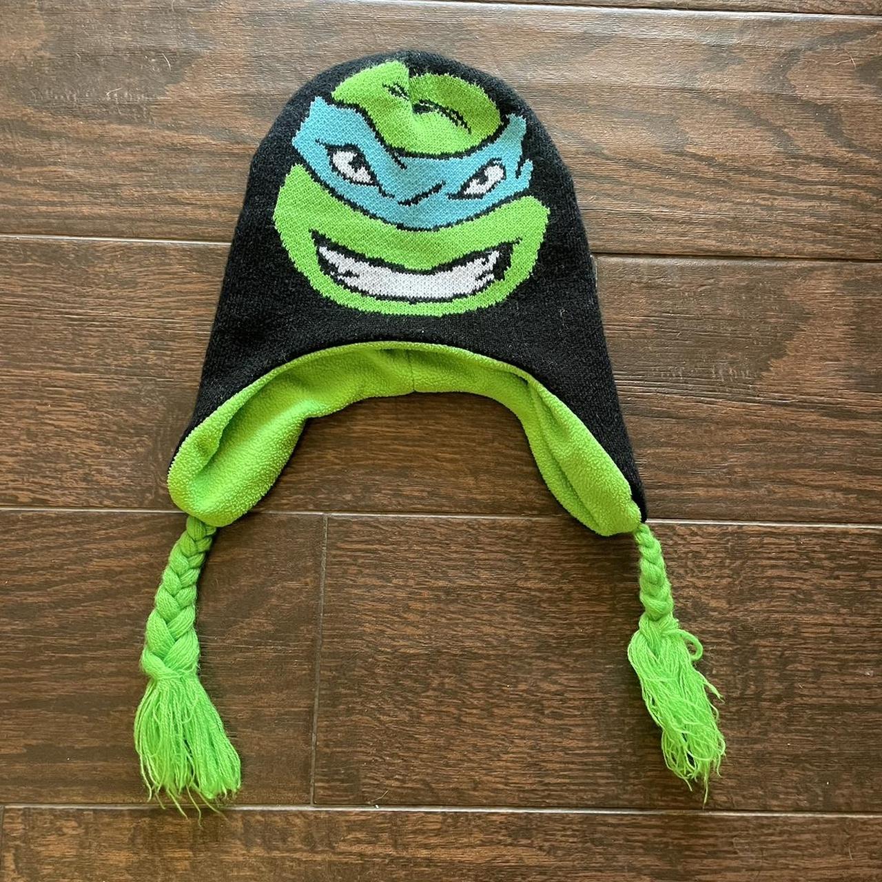 Leonardo Ninja turtle beanie. Super sick, one braid... - Depop