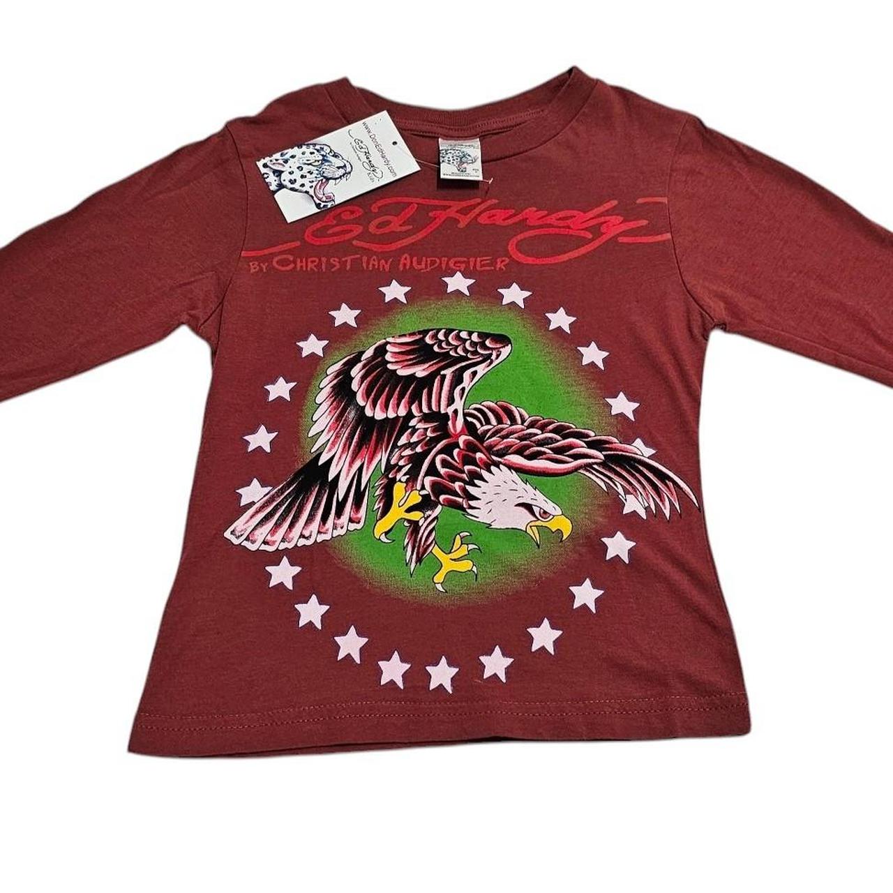 Ed Hardy Kids Long Sleeve Shirt Pullover Tee Shirt... | Depop