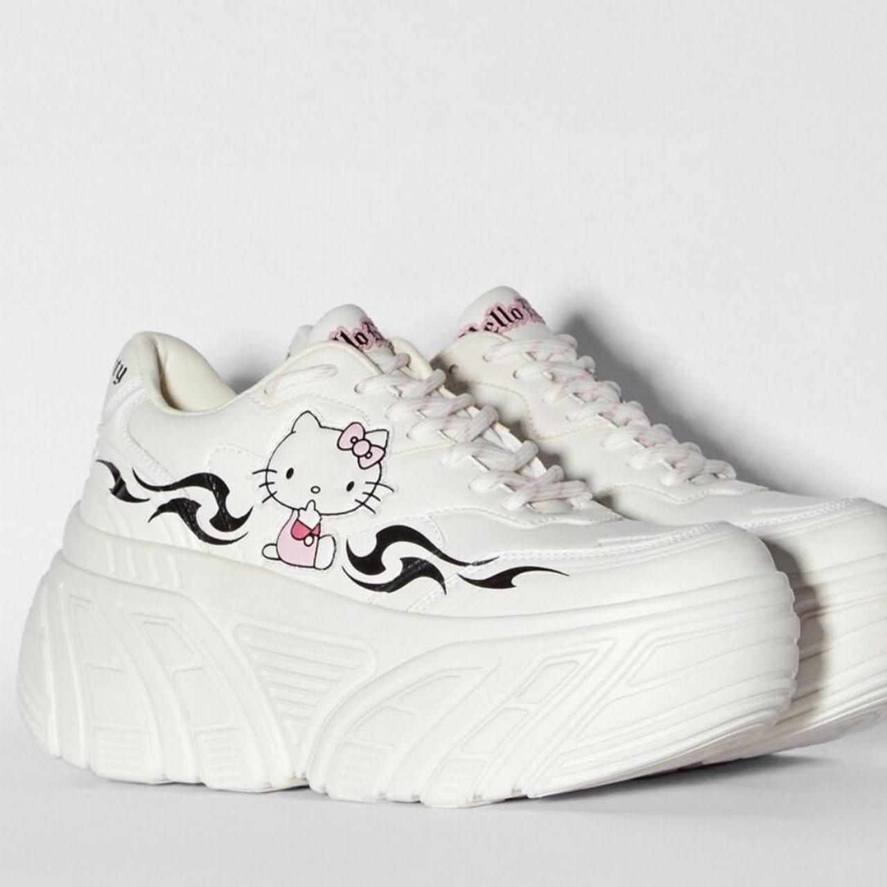 Hello kitty platform sneakers work twice, in perfect... - Depop