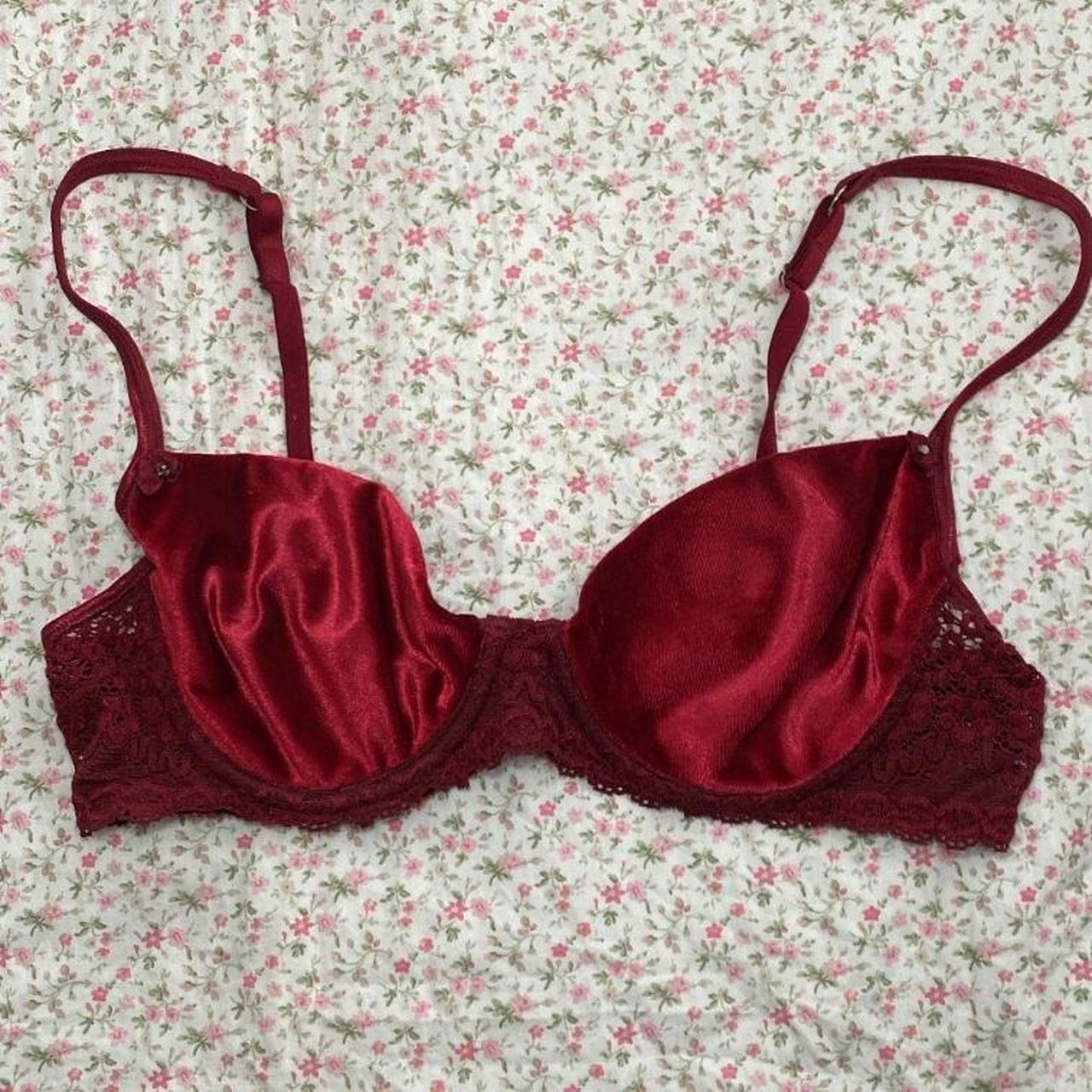 Olga Women's Red Bra | Depop