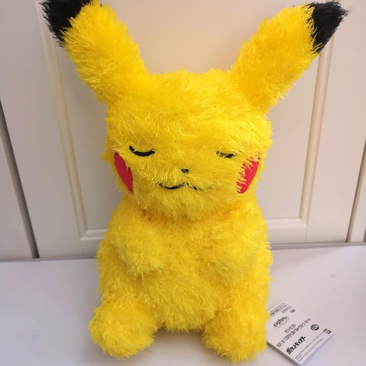 Super cute and soft fuzzy Pikachu plushie. Plushie... - Depop