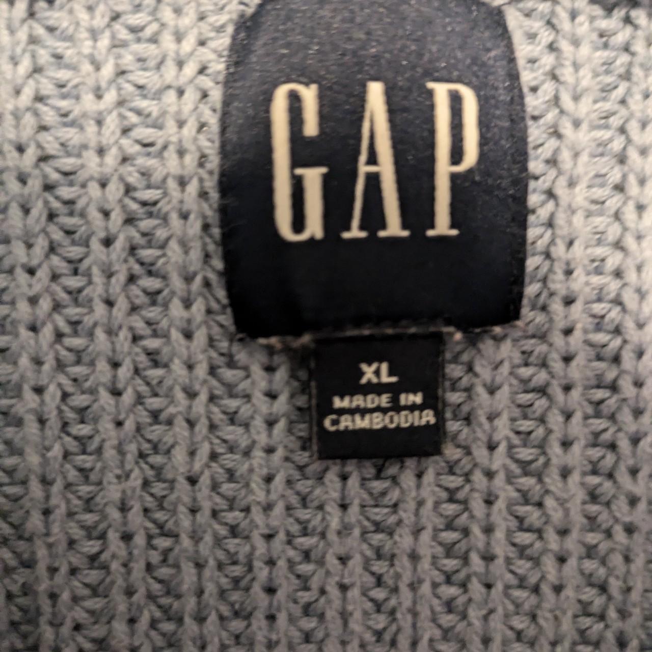 Light blue GAP cardigan sweater - Depop