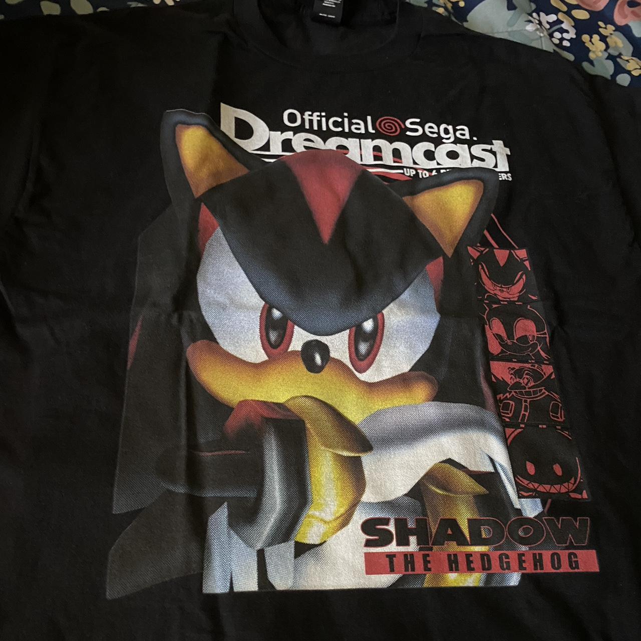 Shadow the hedgehog graphic tee L: 22”/30” - Depop