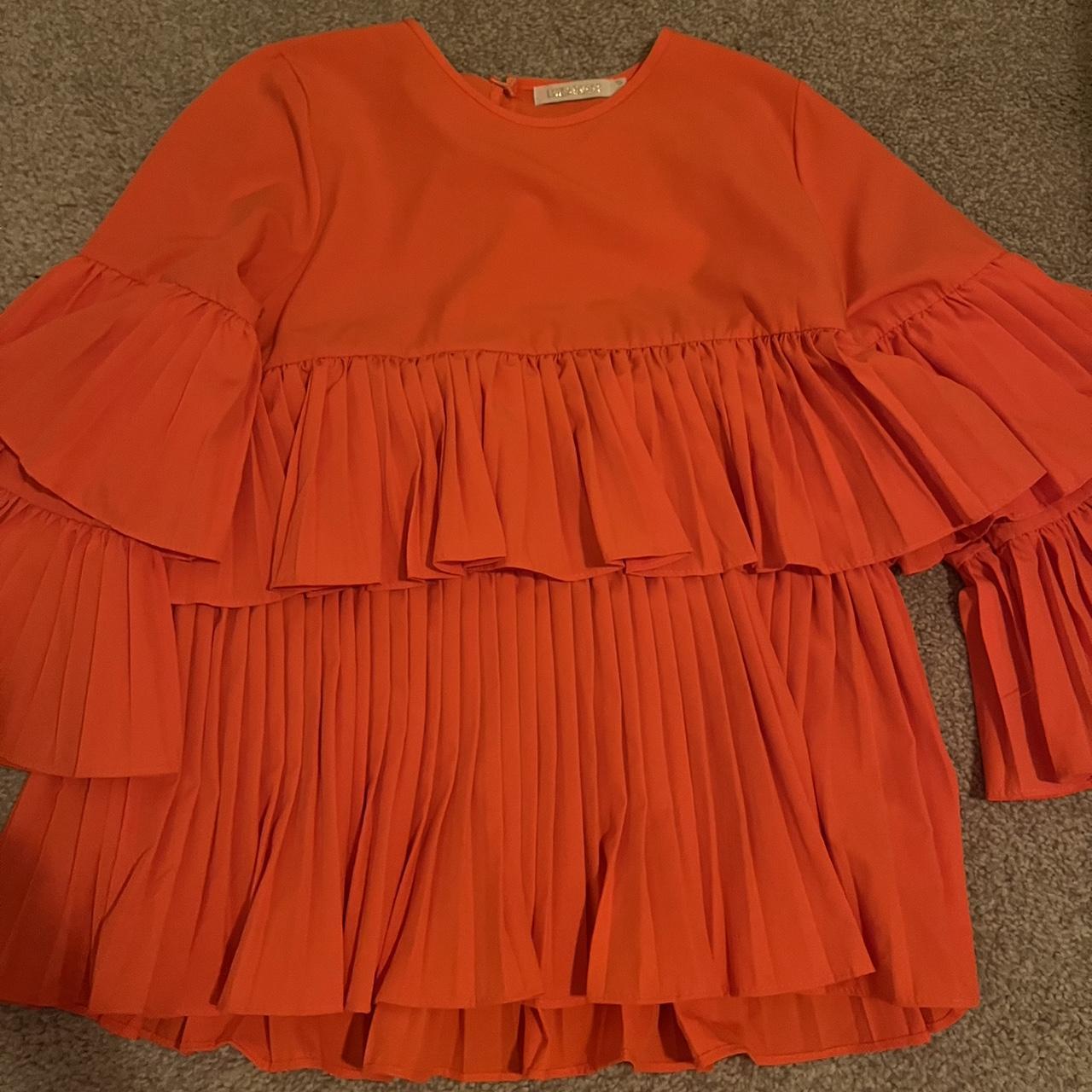 Women's Orange Blouse | Depop