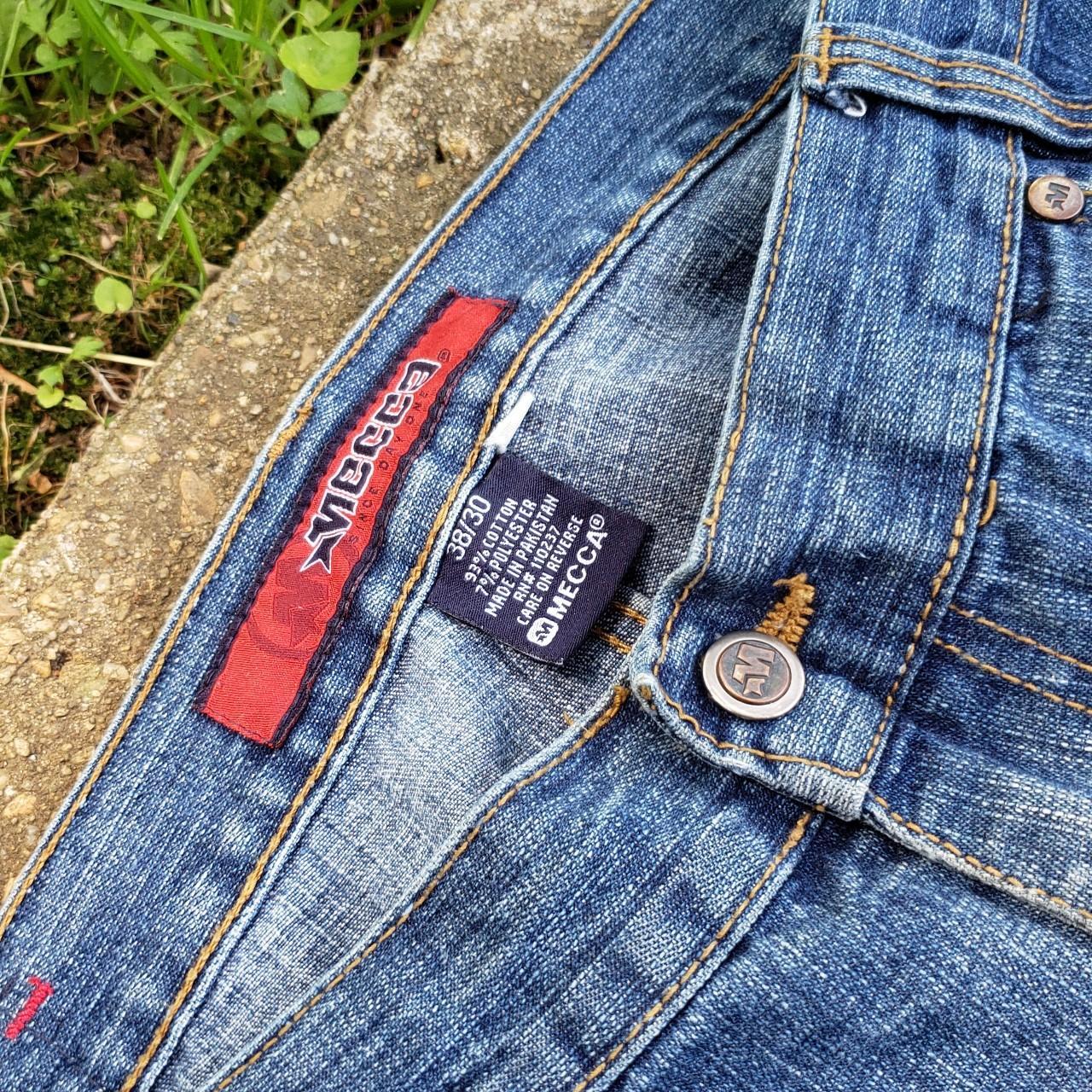 Mecca oversized light wash baggy hiphop skater jeans... - Depop