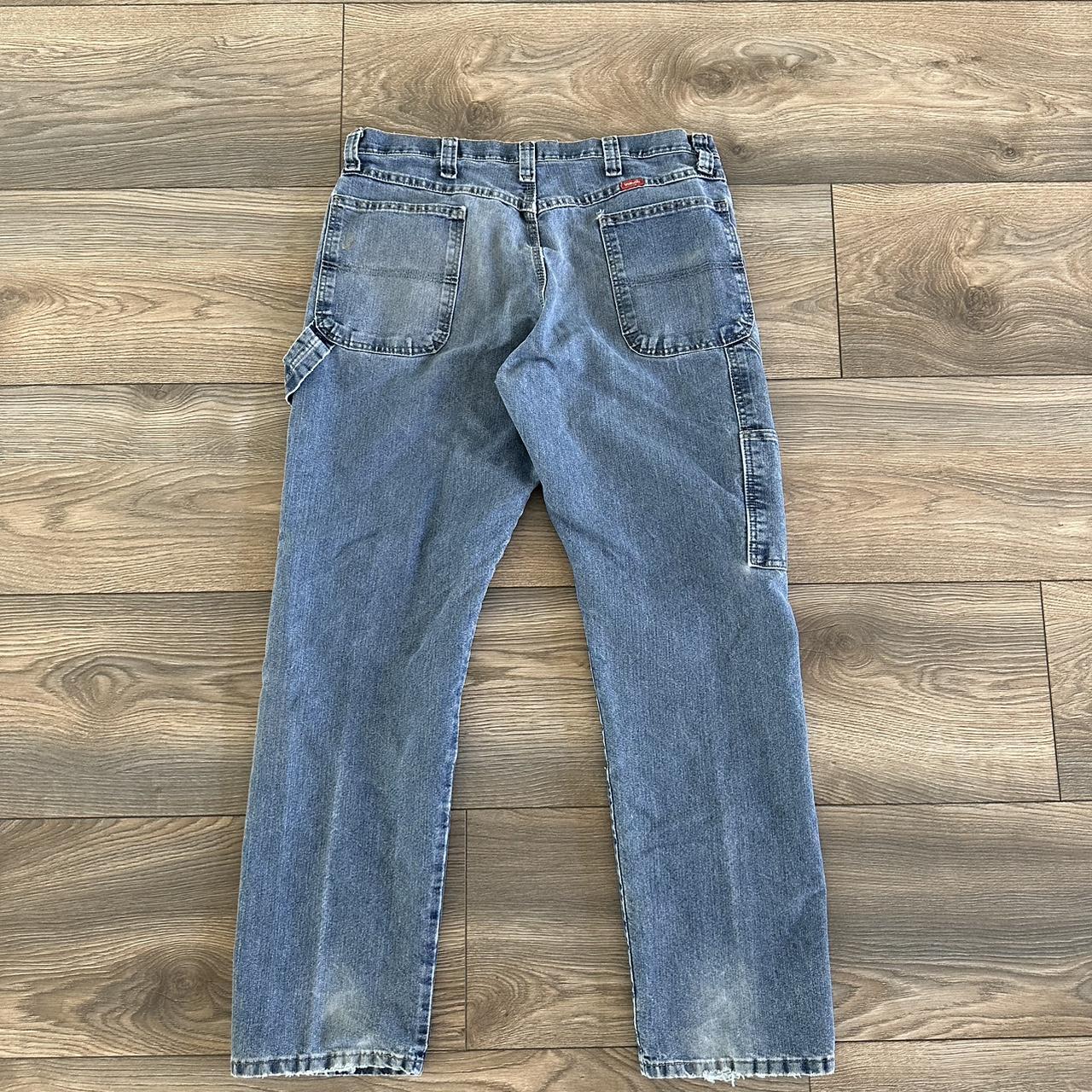 Wrangler Carpenter jeans Size: 35x31 Worn... - Depop