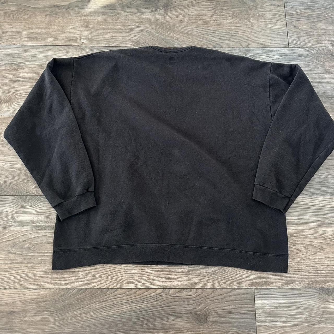 Vintage Hanes black sweatshirt Size:2XL Worn... - Depop