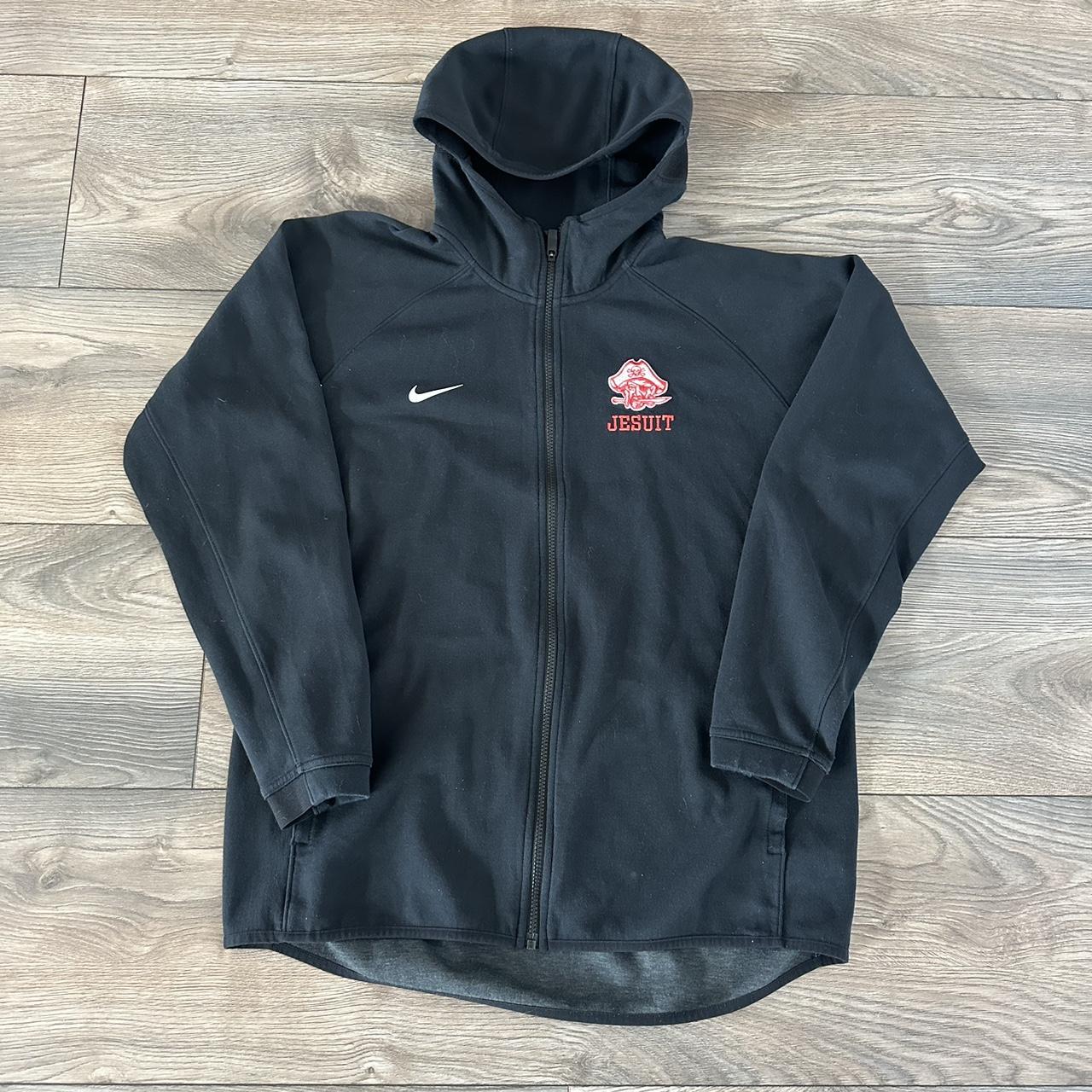 Nike Tech black zip up Size:L Worn lightly Feel... - Depop