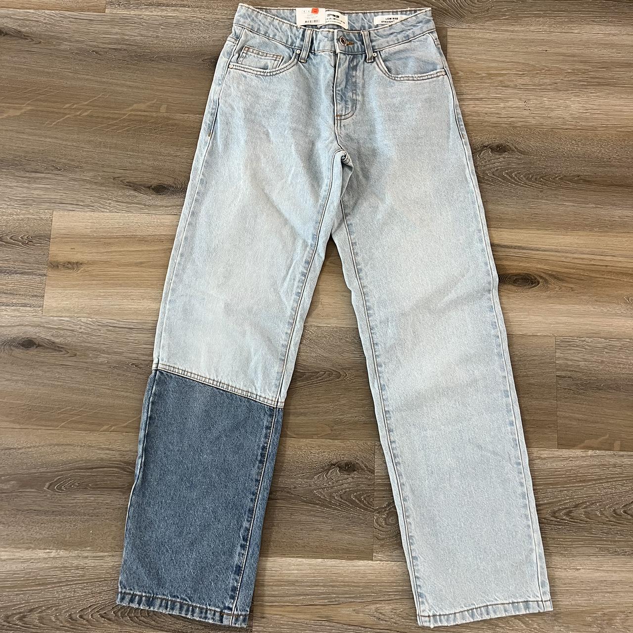 SIZE 4 Cotton On 2 tone denim I have both 4 & 6,... - Depop