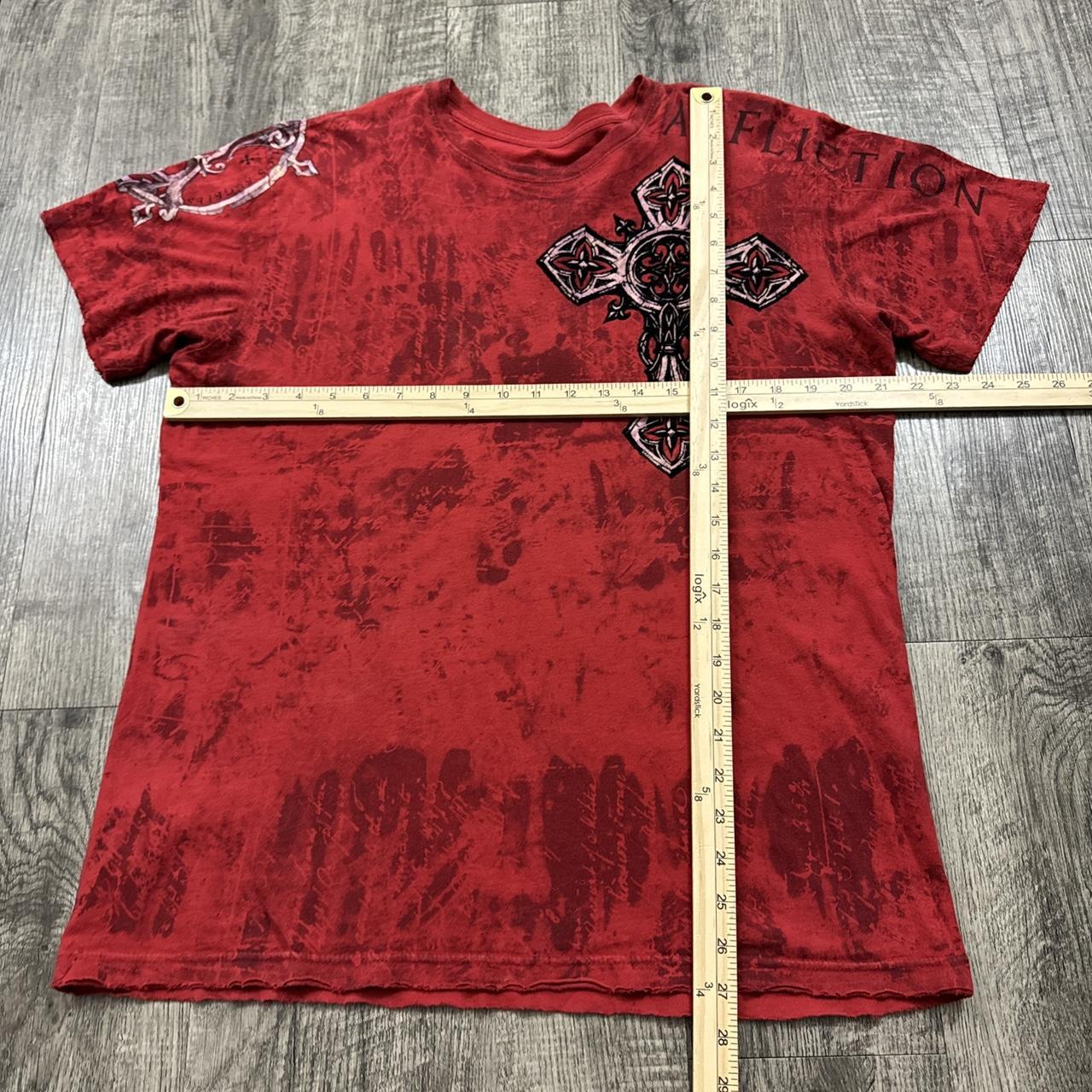 Affliction Cross Wings T Shirt Grunge Goth Cyber... - Depop