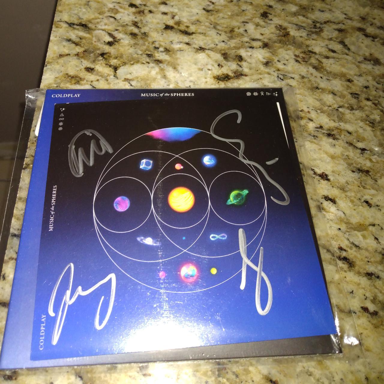 TAKING OFFERS Coldplay CD insert signed by the whole... - Depop