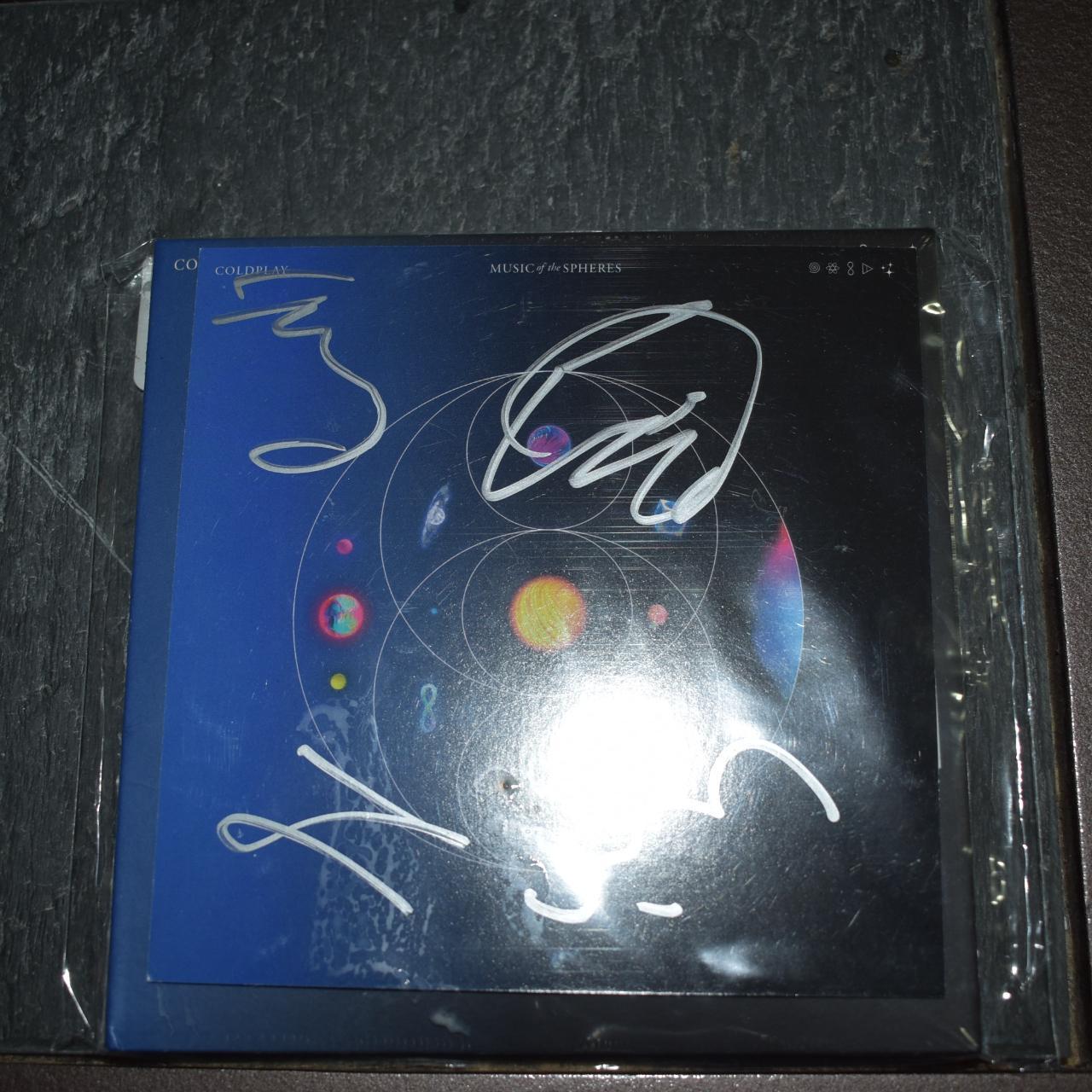 Coldplay CD Music of the Spheres plus signed insert... - Depop