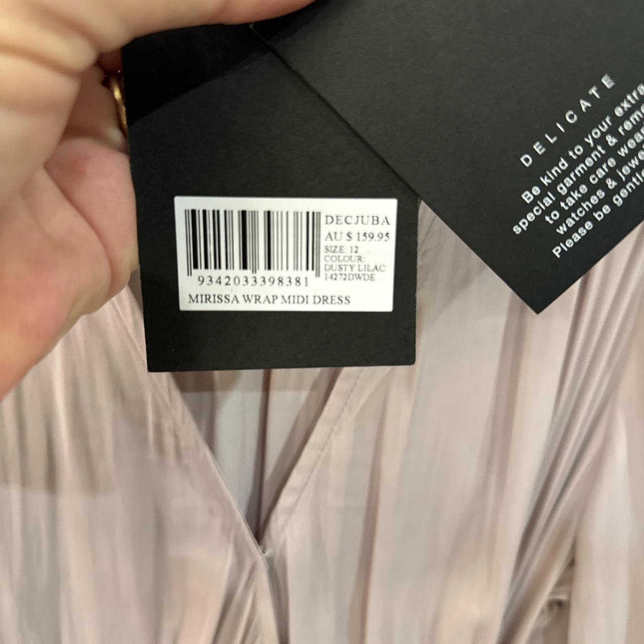 Decjuba Mirissa wrap midi dress size 12 new with tags - Depop