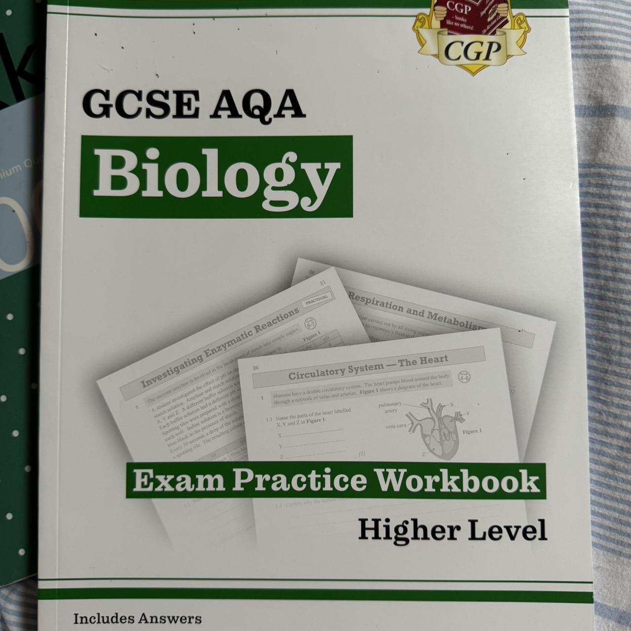 GCSE AQA Biology Exam Practice Workbook - includes... - Depop