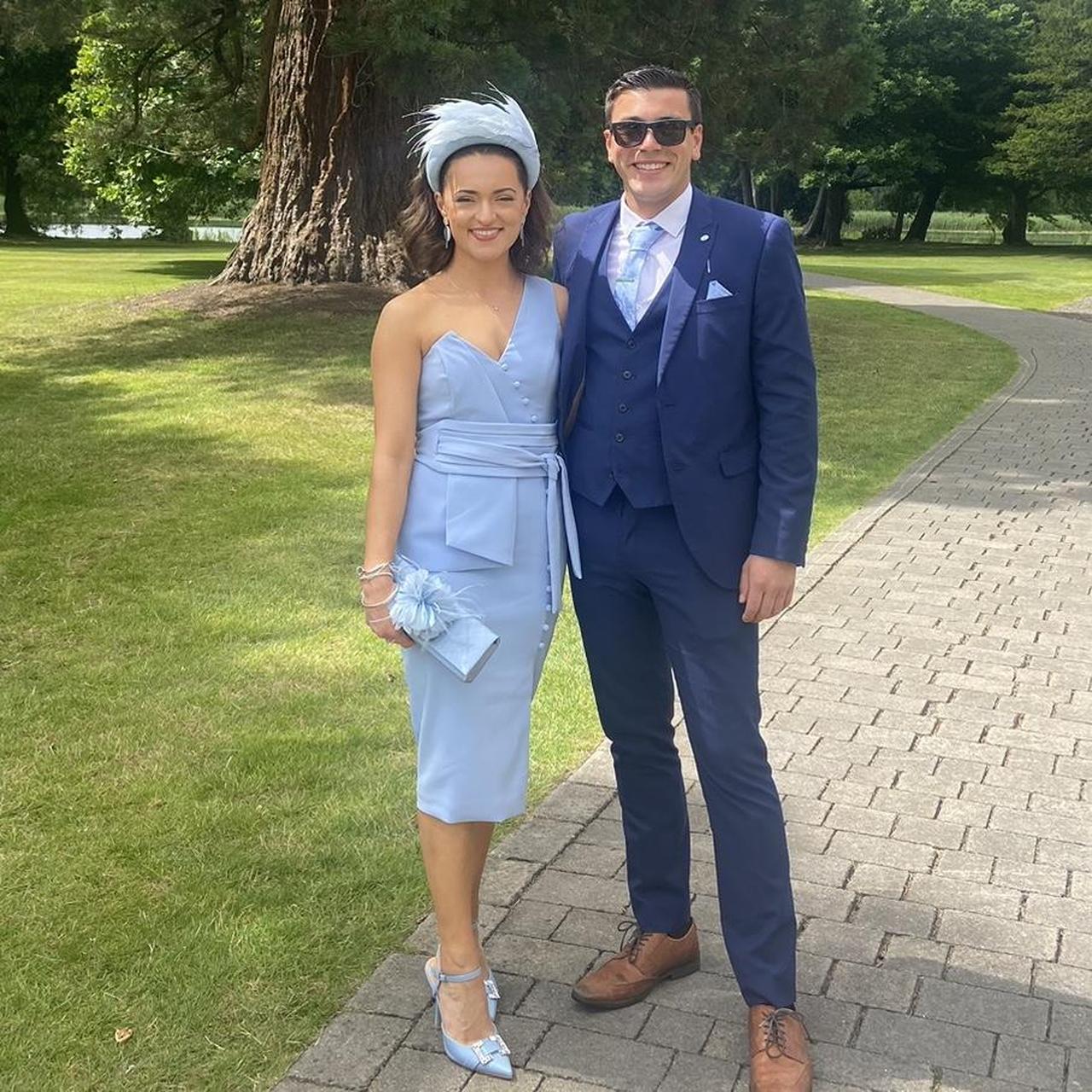 Beautiful powder blue Lavish Alice dress, perfect... - Depop