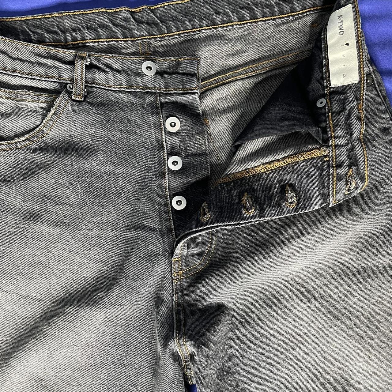 K two studios Black heavy denim rare size and no... - Depop