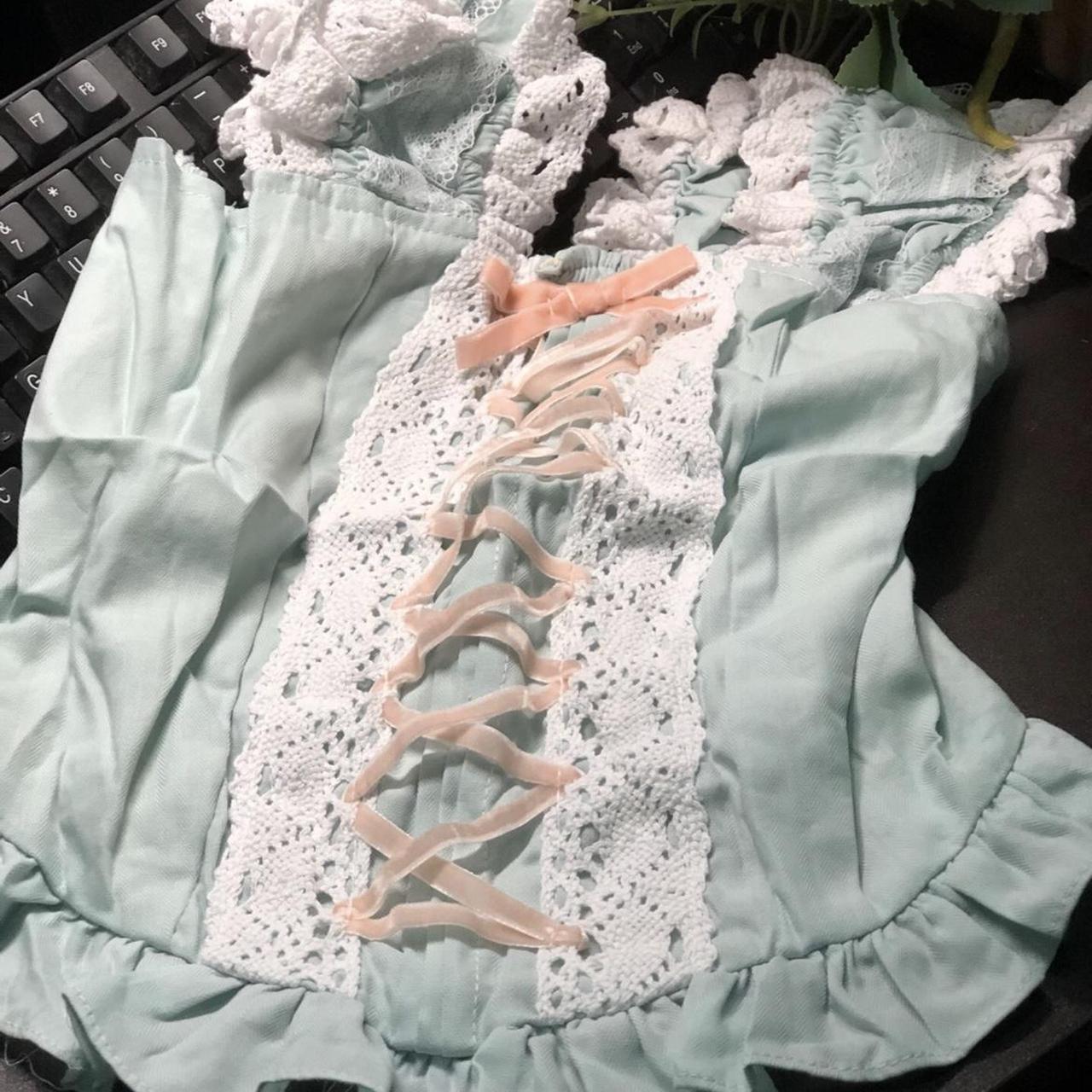 ꀾ'꒱°˖ 🌹Handmade fairy vitnage lace doll corset... - Depop