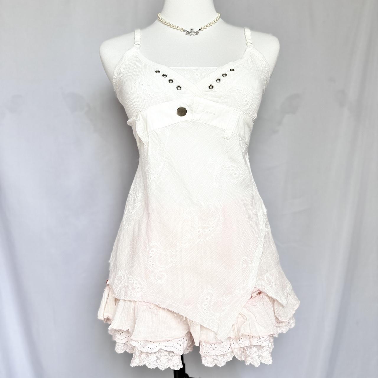 ꀾ'꒱°˖ Cotton fairy core white top ♡... - Depop