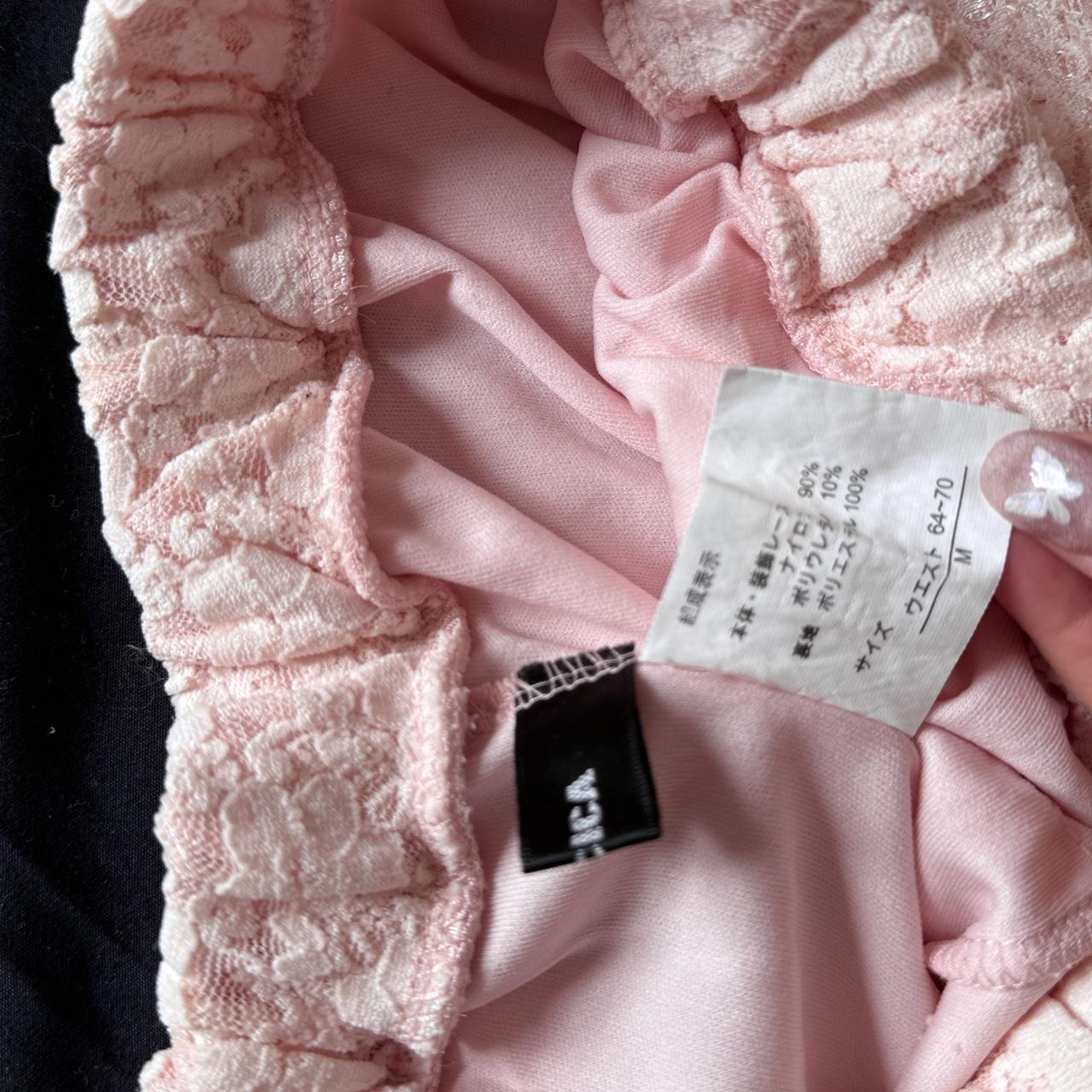 ꀾ'꒱°˖ baby pink lace ruffle shorts, super... - Depop