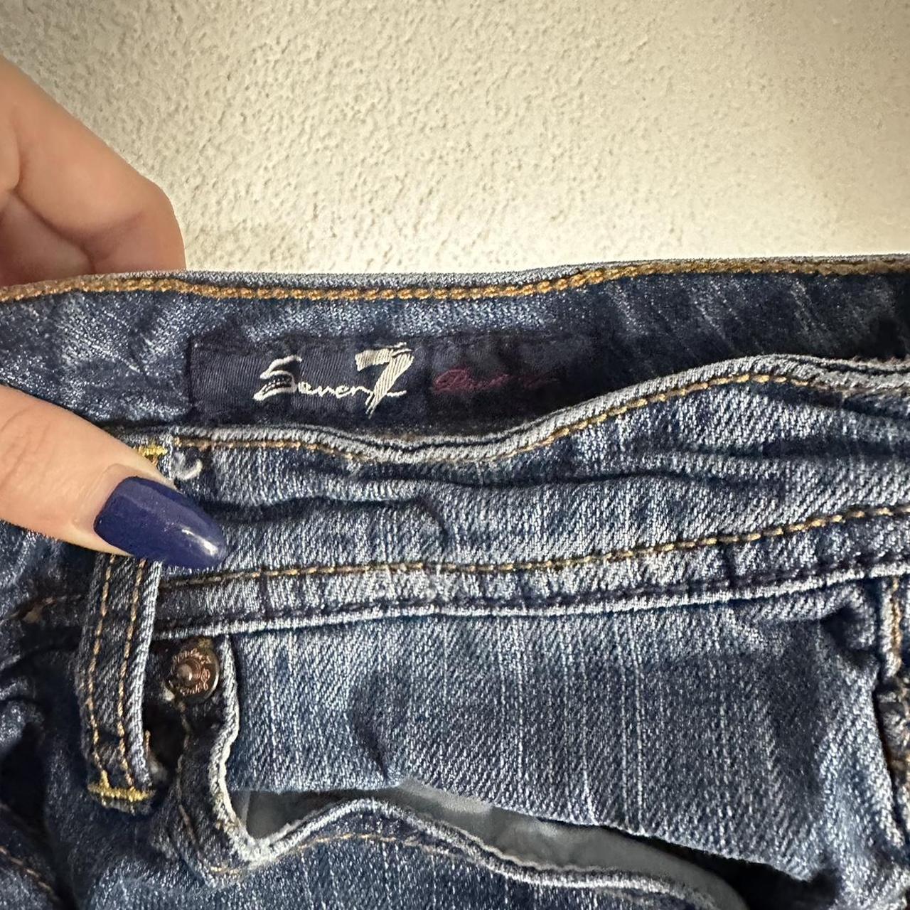 Seven7 Vintage dark washed Jeans💖 #seven7 #vintage... - Depop