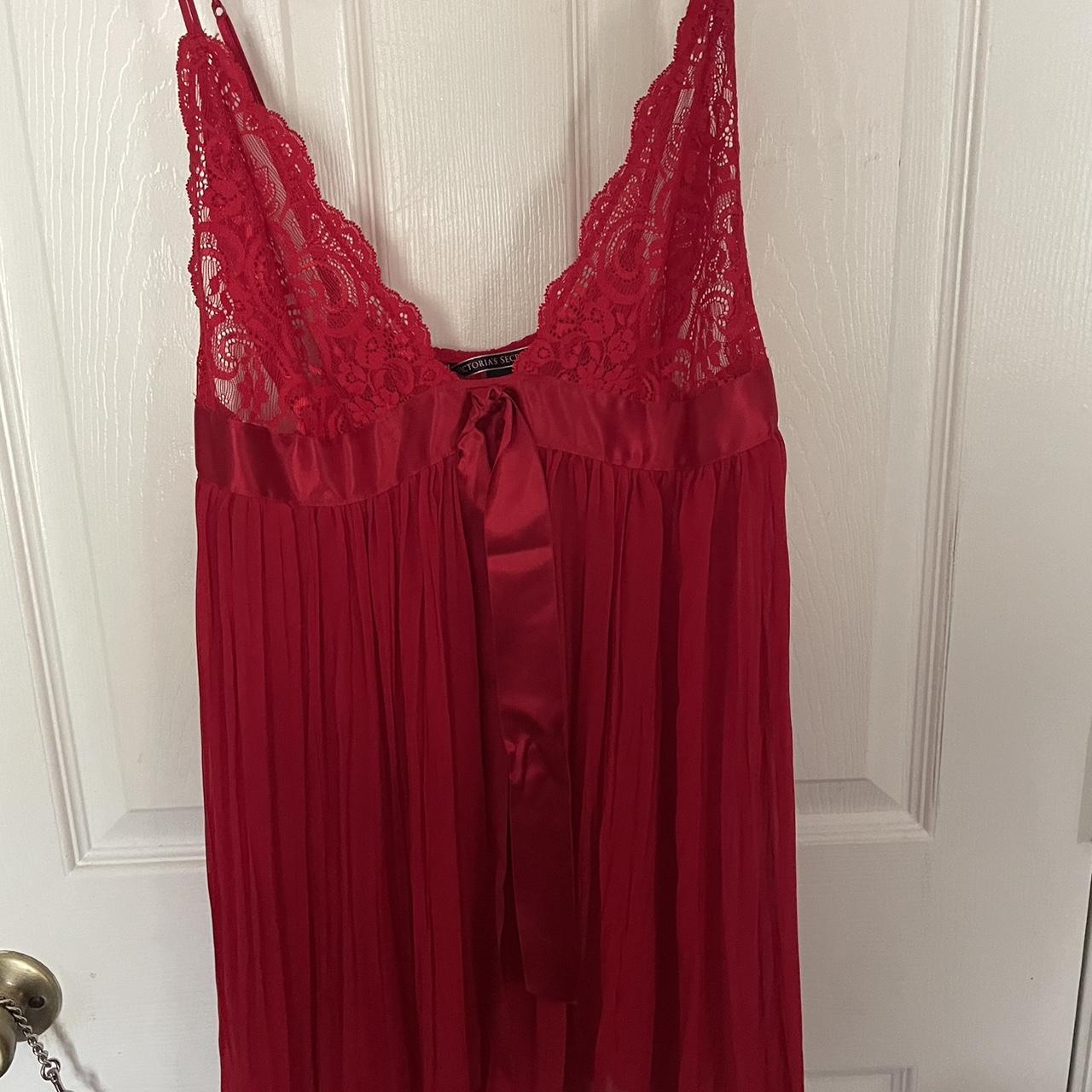 Red lingerie dress from Victoria secret Size is a... - Depop