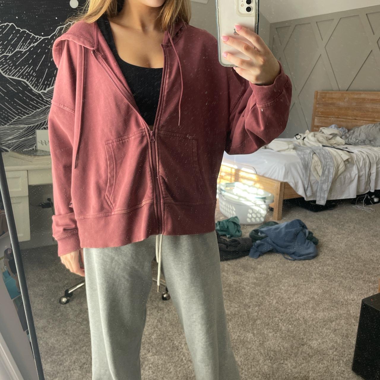 Target maroon/pinkish joylab jacket in size L. worn... - Depop