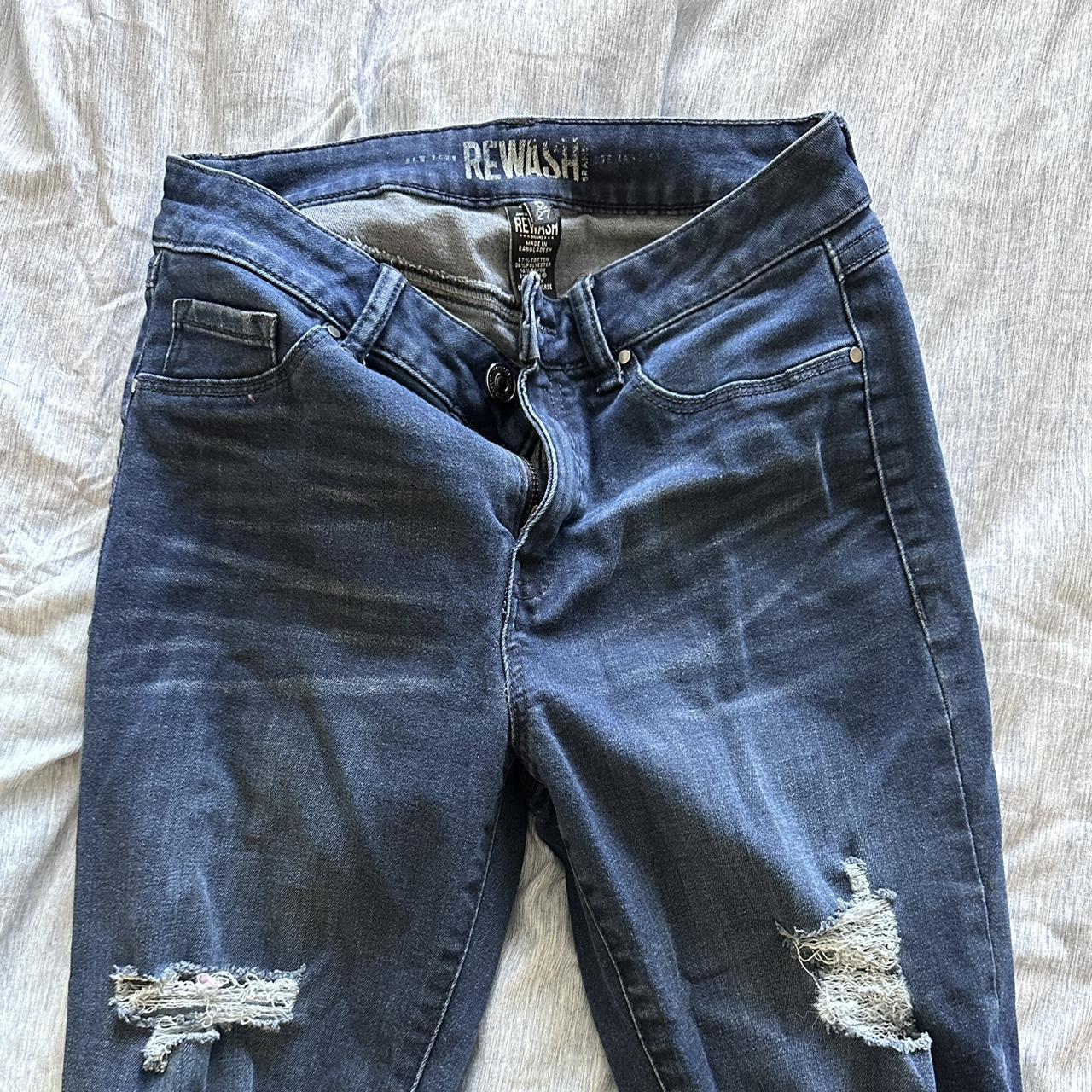 Pre Loved ️ ReWash distressed Skinny Jeans - Depop