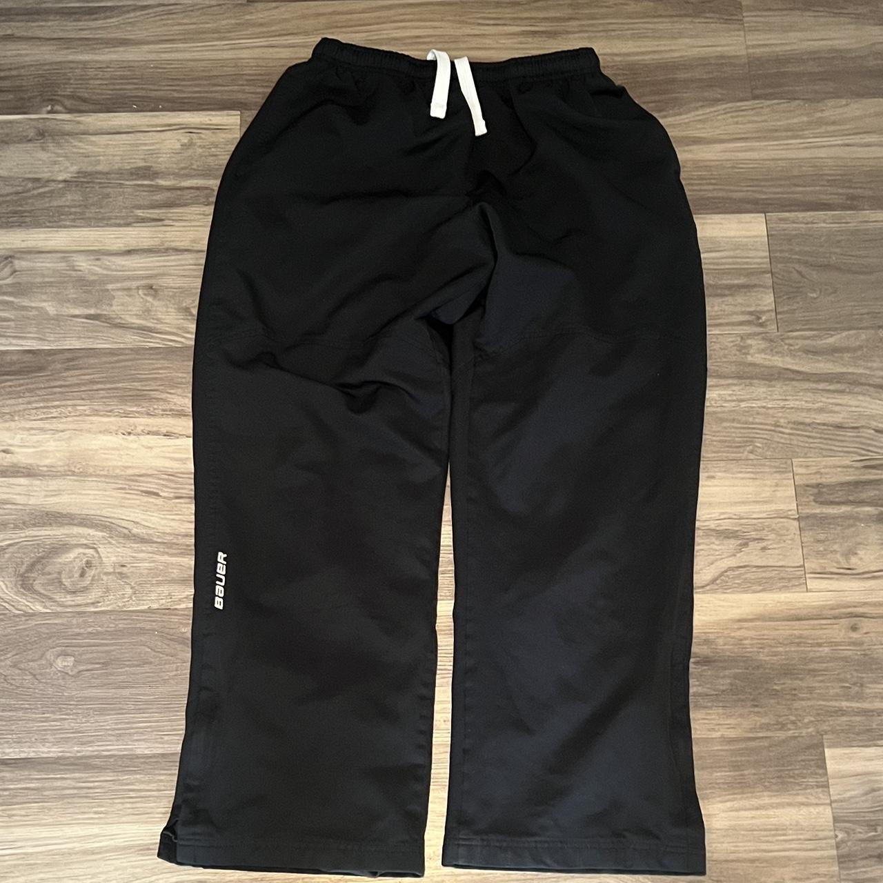 Bauer track pants with side zippers -L #bauer... - Depop
