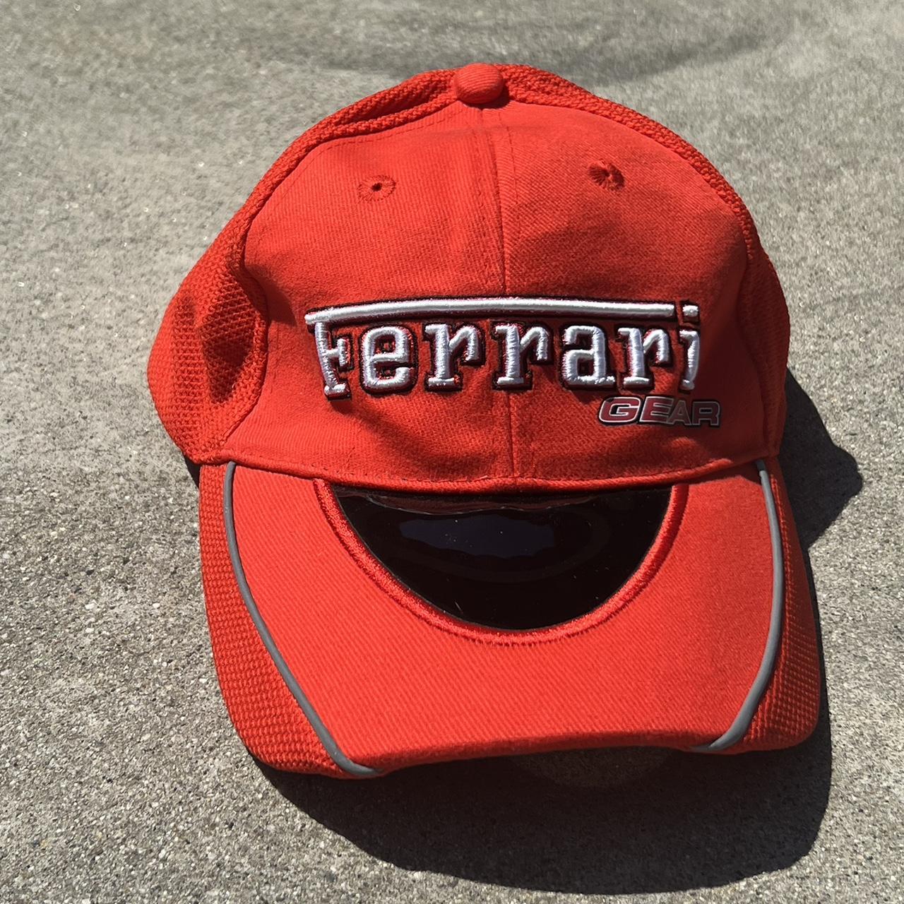 Ferrari Men's Red and Black Hat | Depop