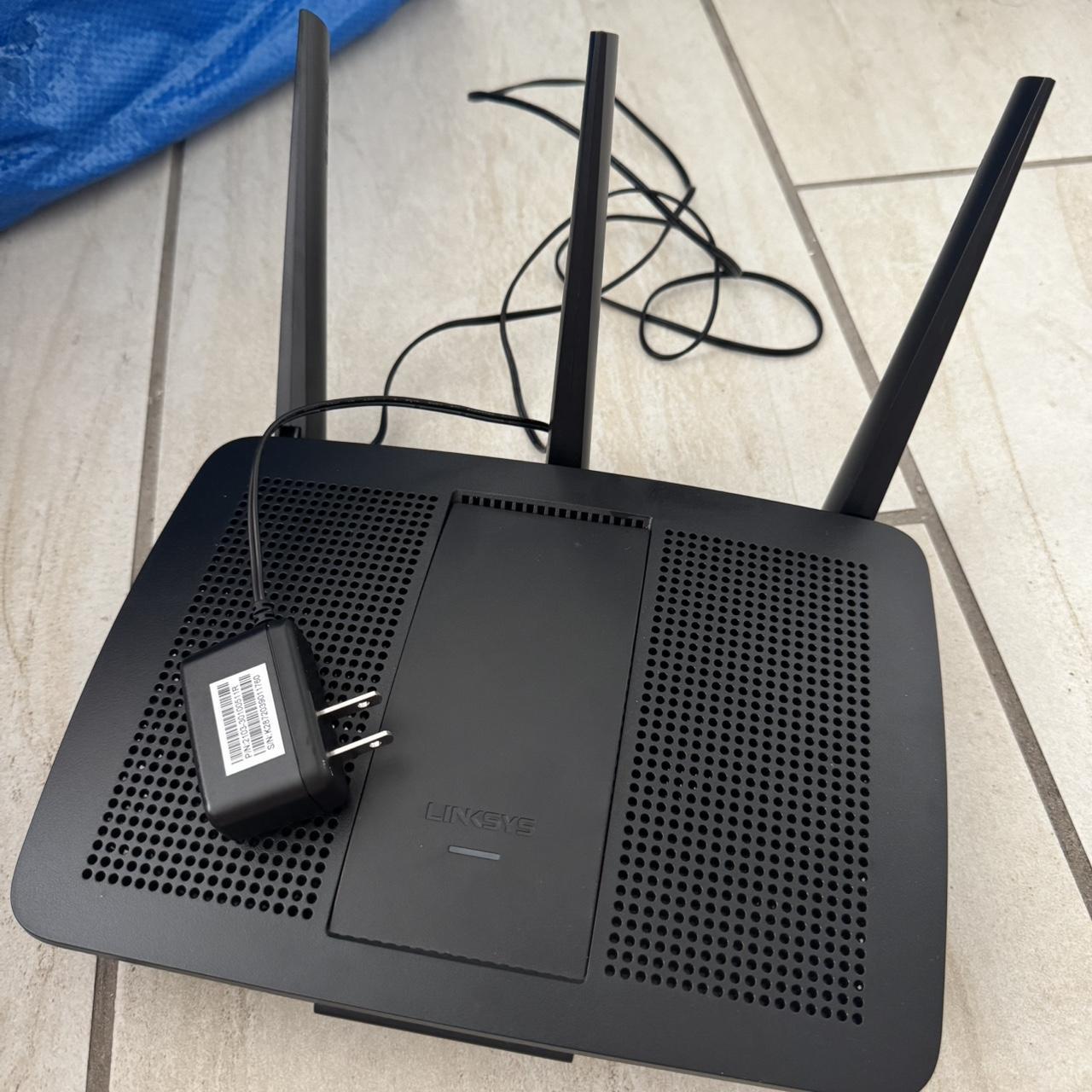 Black Linksys WiFi router #tech. Selling on Amazon... | Depop