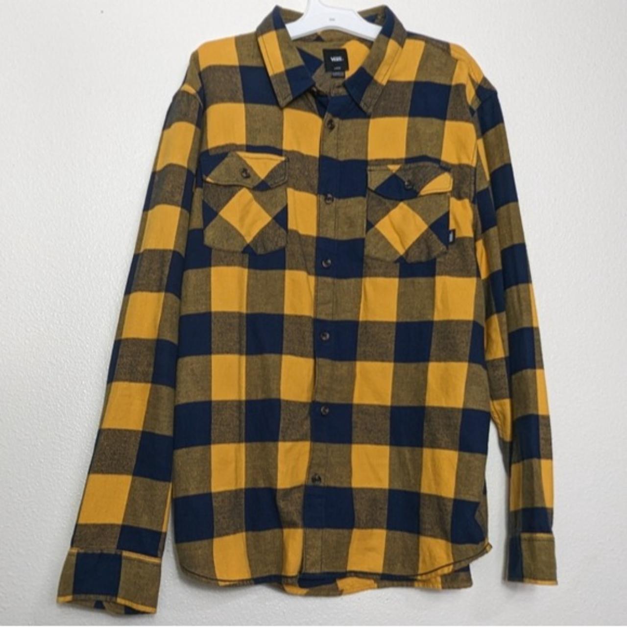 VANS Skateboarding Flannel Shirt Large Classic Fit... - Depop