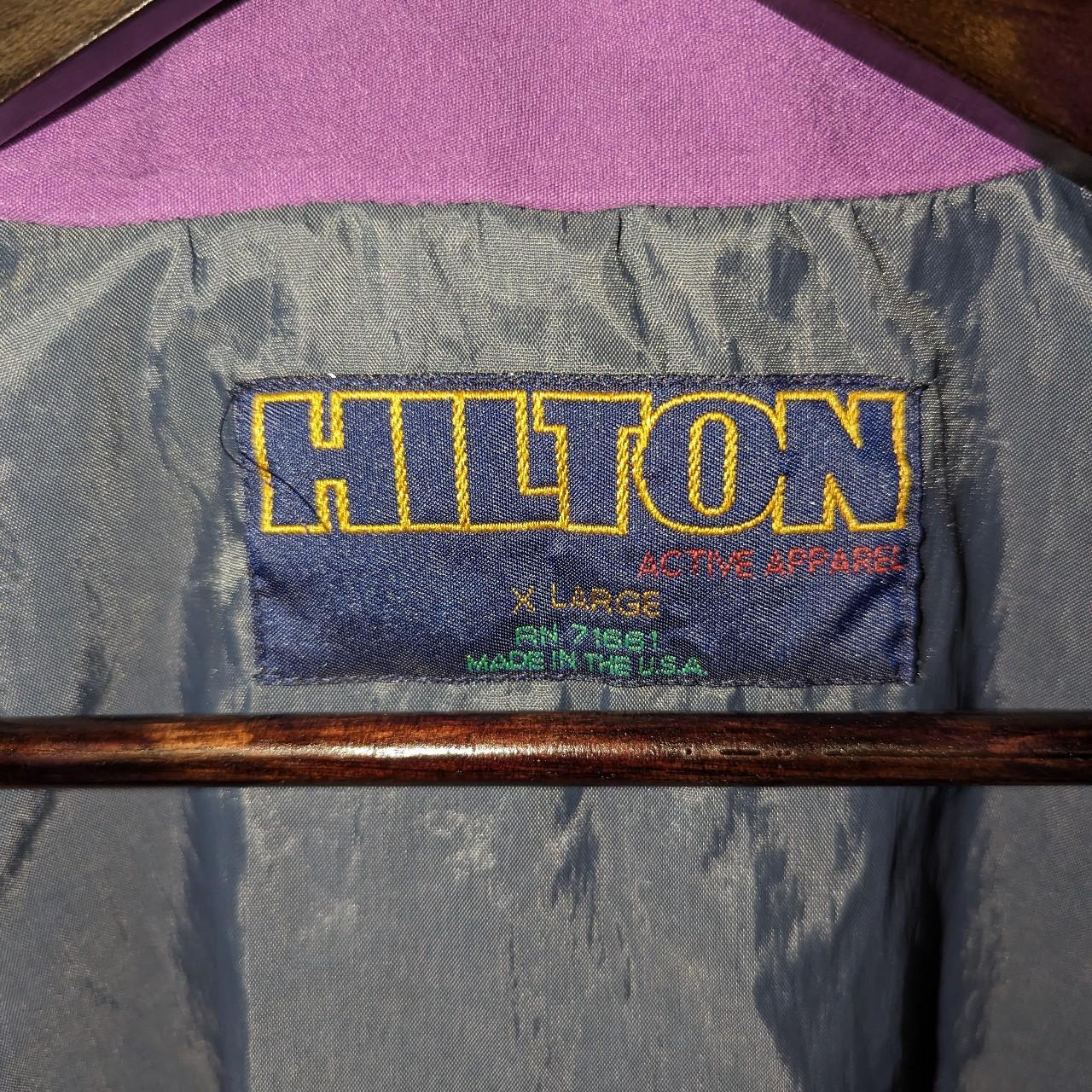 Hilton apparel windbreaker made in USA size extra... - Depop