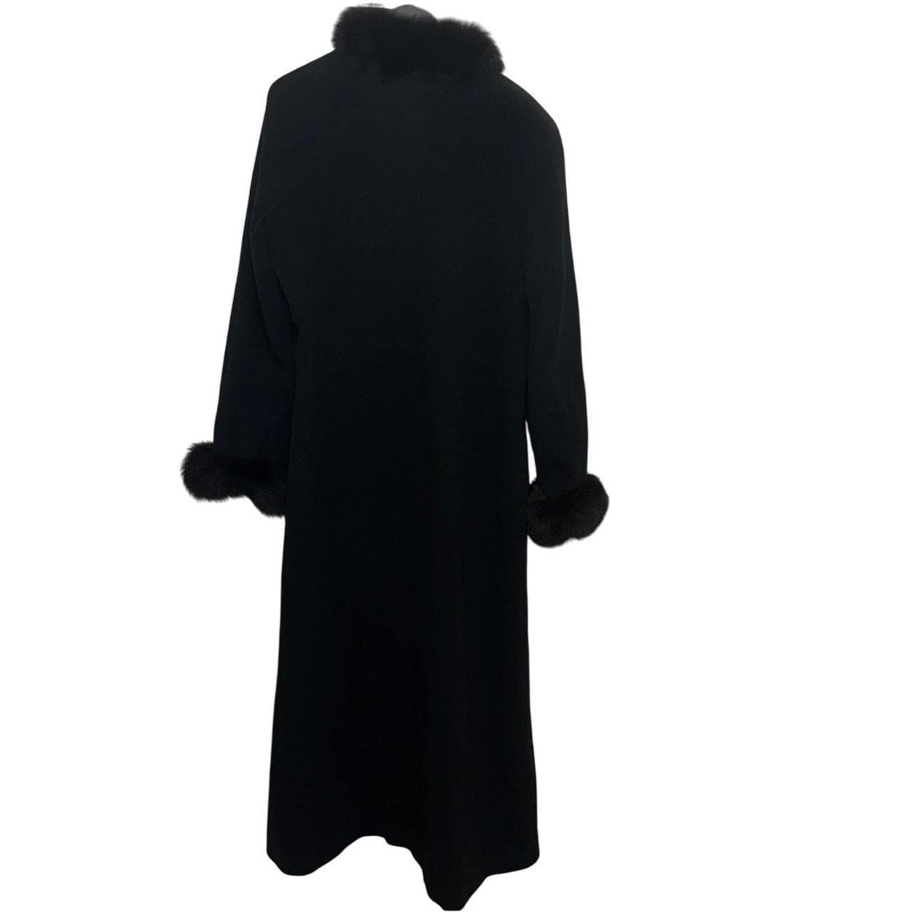 Marvin Richard's Cashmere Long Fox Fur Trimmed... - Depop