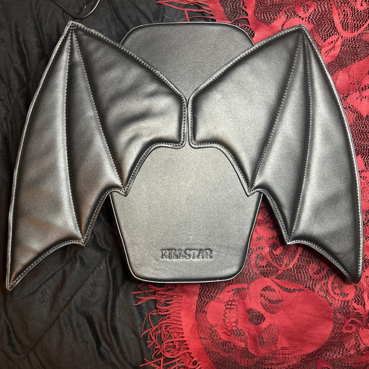Coffin shaped bat wing backpack by Killstar Bat... | Depop