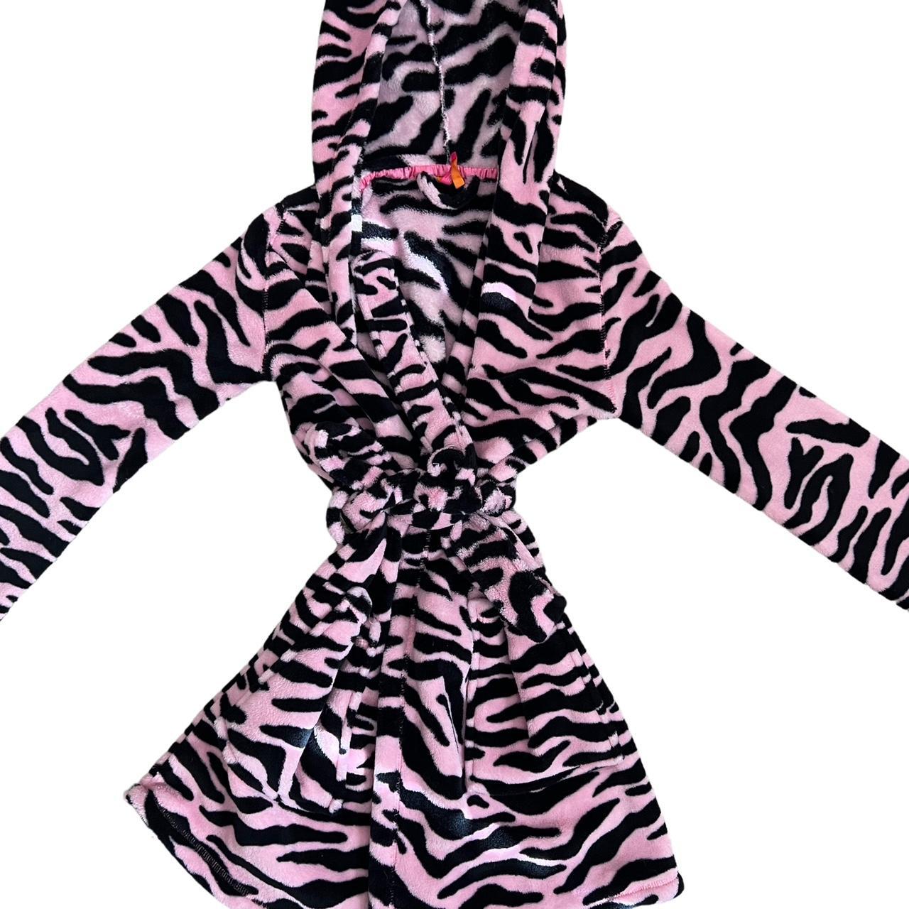 Women's Pink and Black Robe | Depop